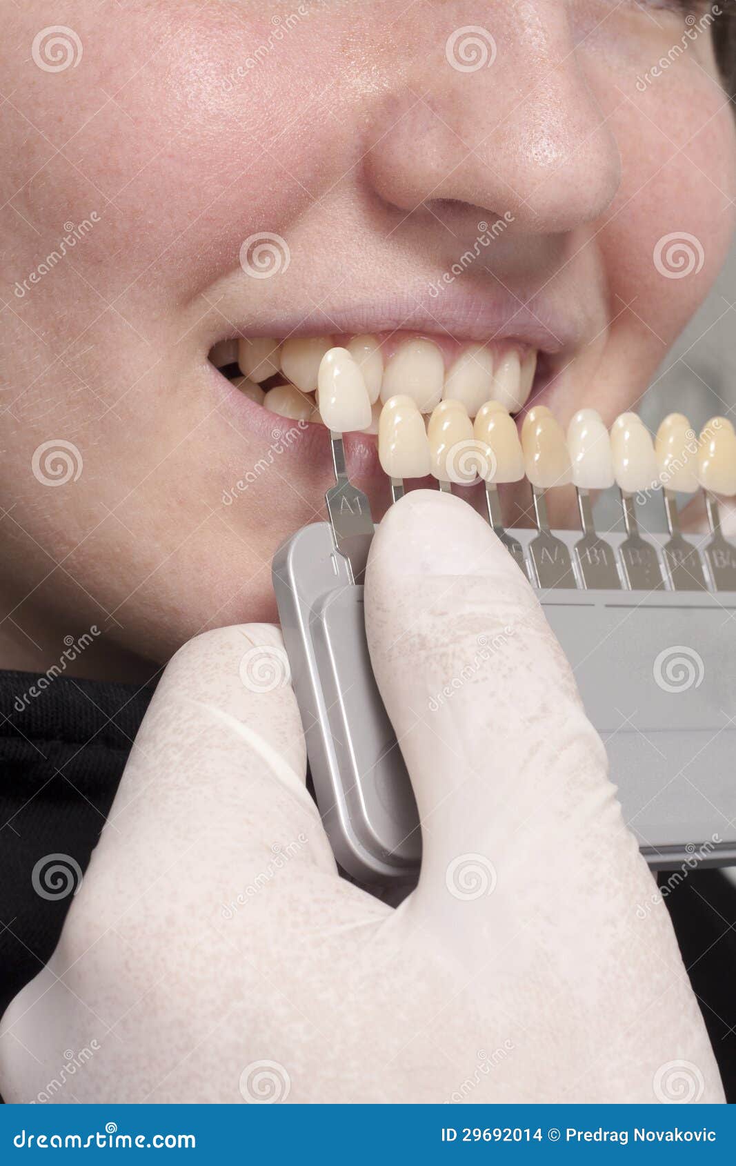 Dentist Choose White of Teeth Stock Photo - Image of mouth, front: 29692014