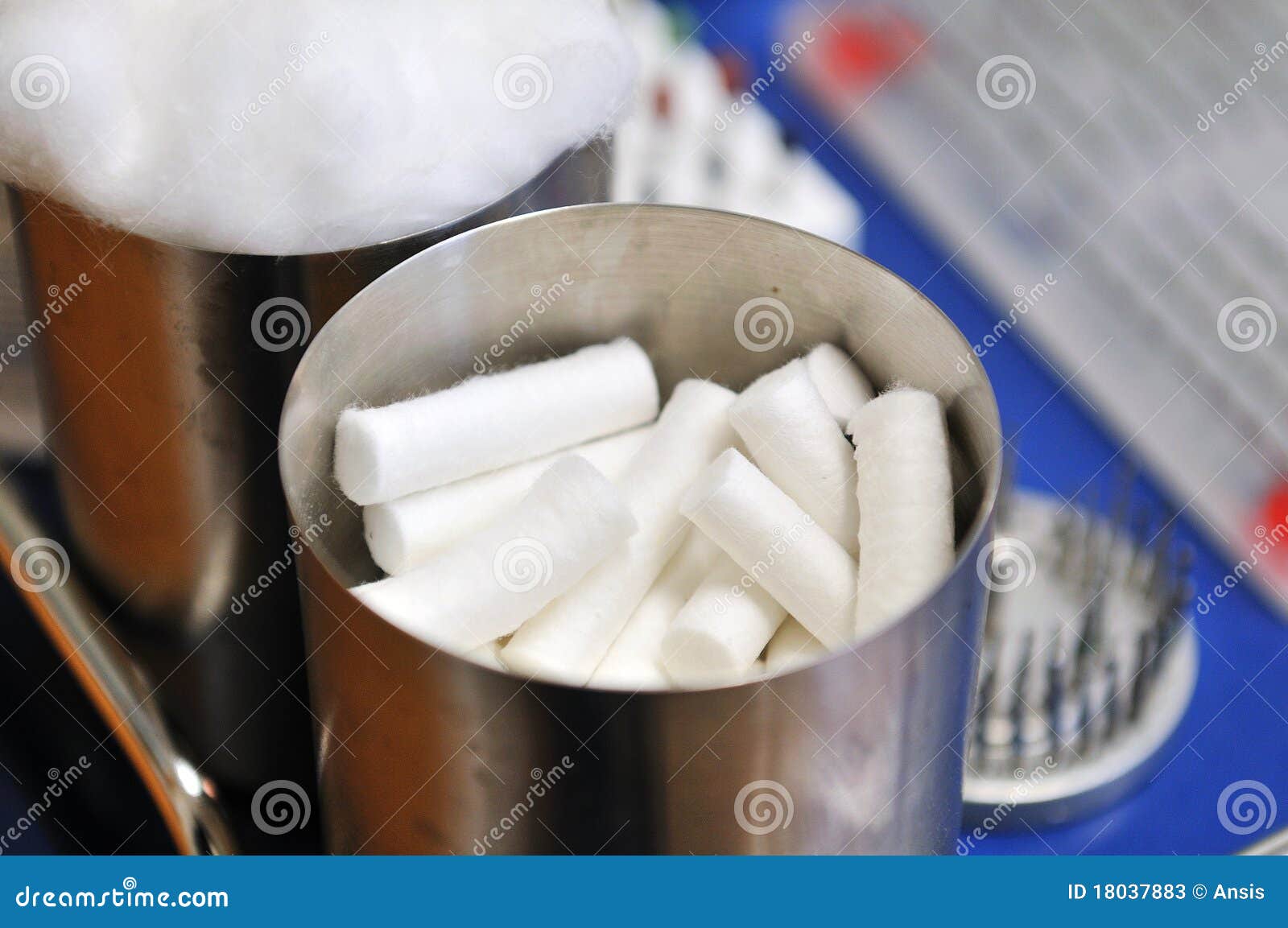 Dentist cotton wool stock image. Image of accessories - 18037883