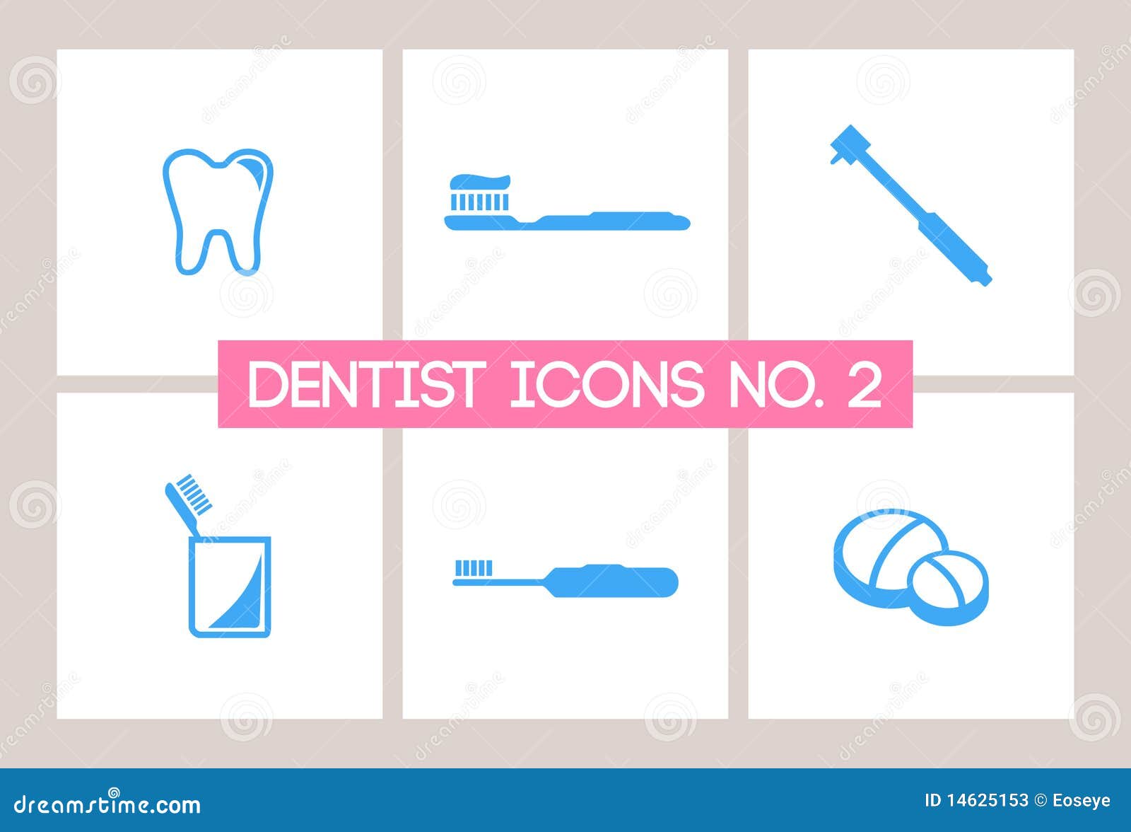 Dentist & Dental Icons No. 2 Stock Vector - Illustration of toothbrush ...