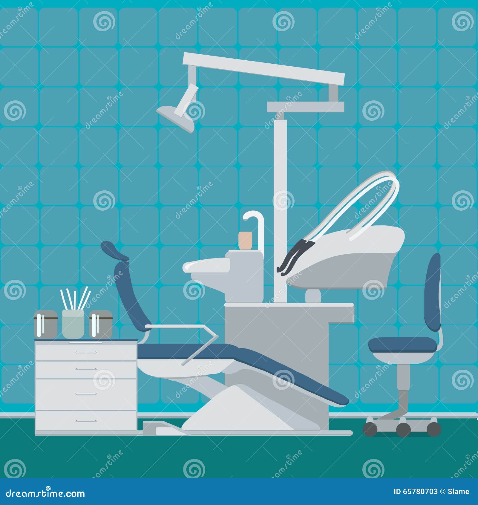 Dentist or dental office stock vector. Illustration of doctor - 65780703