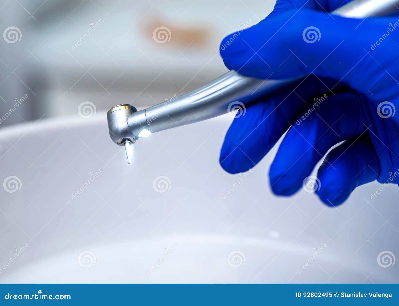 Dentist Doctor Hand Holding Dentist Tools in Dentist Clinic Stock Image ...
