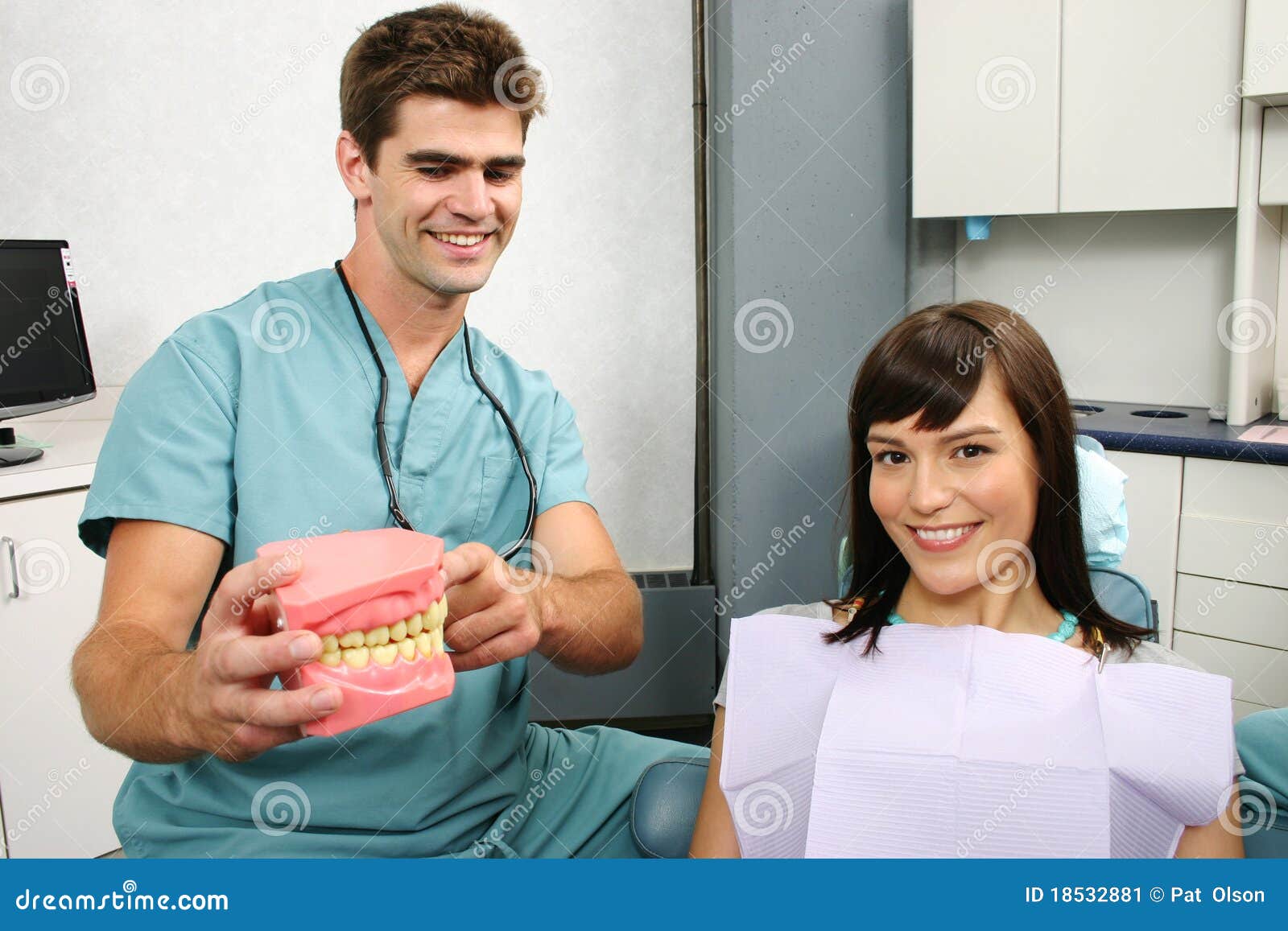 Dentist Explaining To Patient Stock Image - Image of communication ...