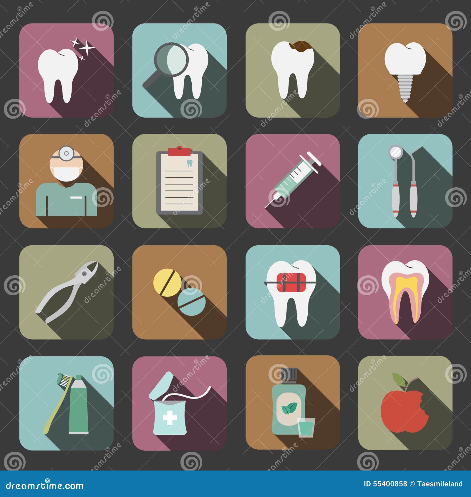 Dentist icon stock vector. Illustration of design, medicine - 55400858