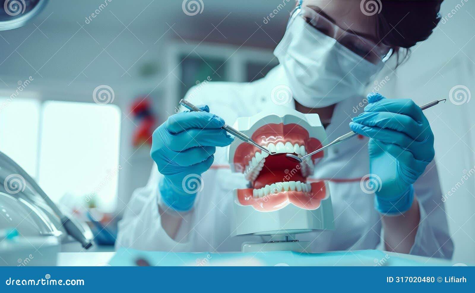 A Dentist Learning How To Guide Patients in Effective Tooth-Brushing ...