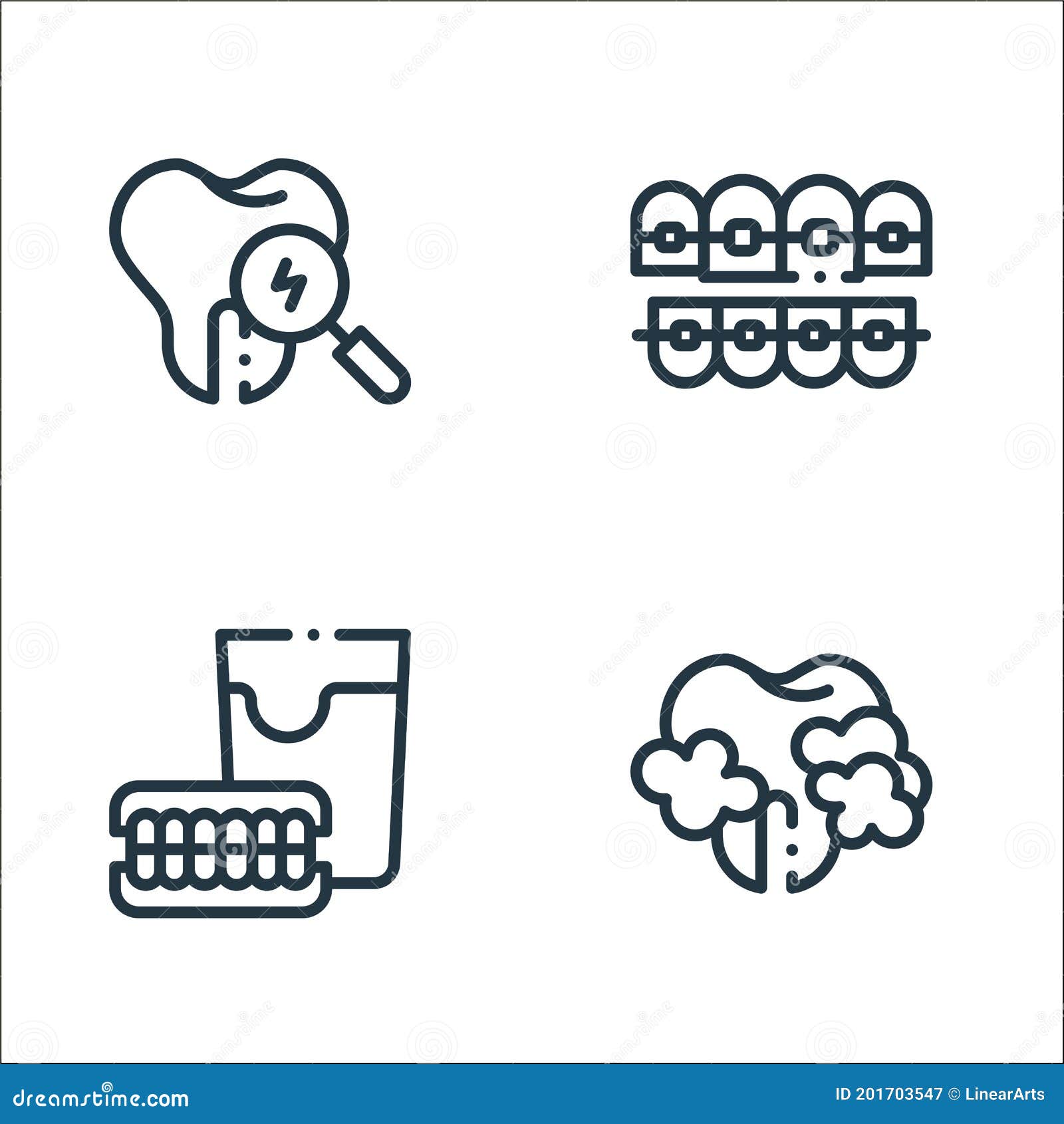 Cleaning Denture Instructions Illustration Cartoon Vector ...