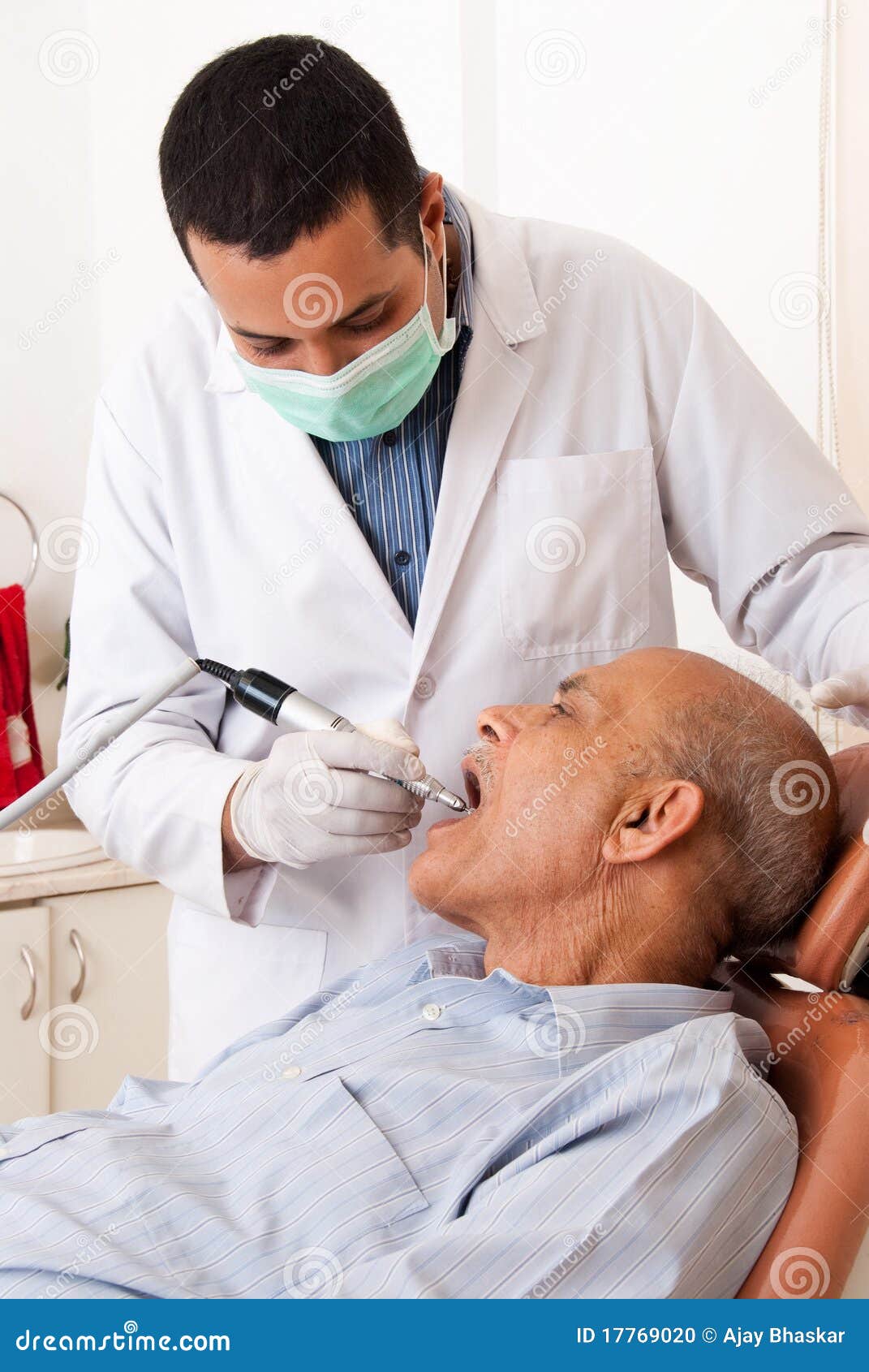 Dentist and patient stock photo. Image of drilling, practitioner - 17769020
