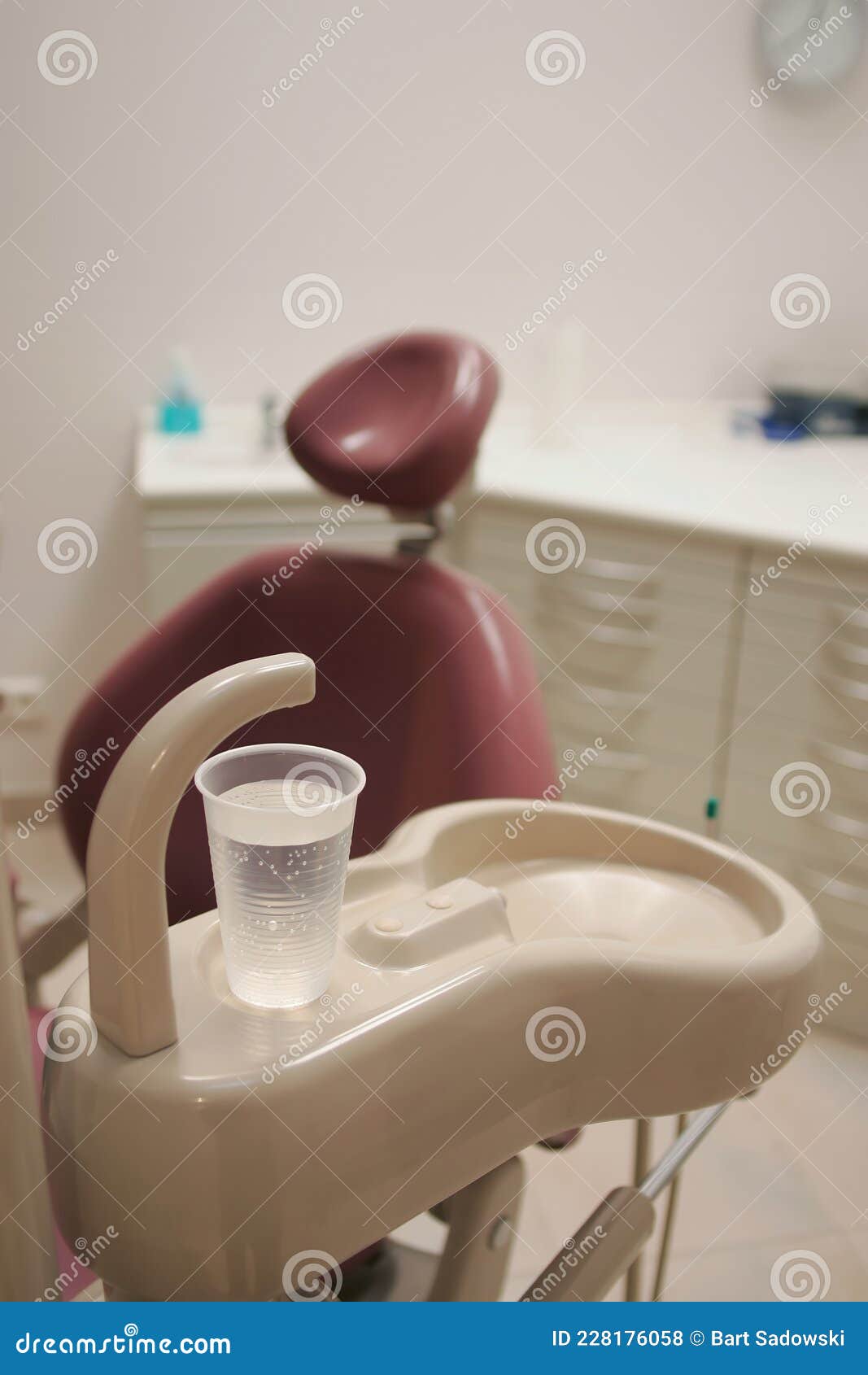 Rinse Station with Water Cut at the Dentist Stock Photo - Image of ...