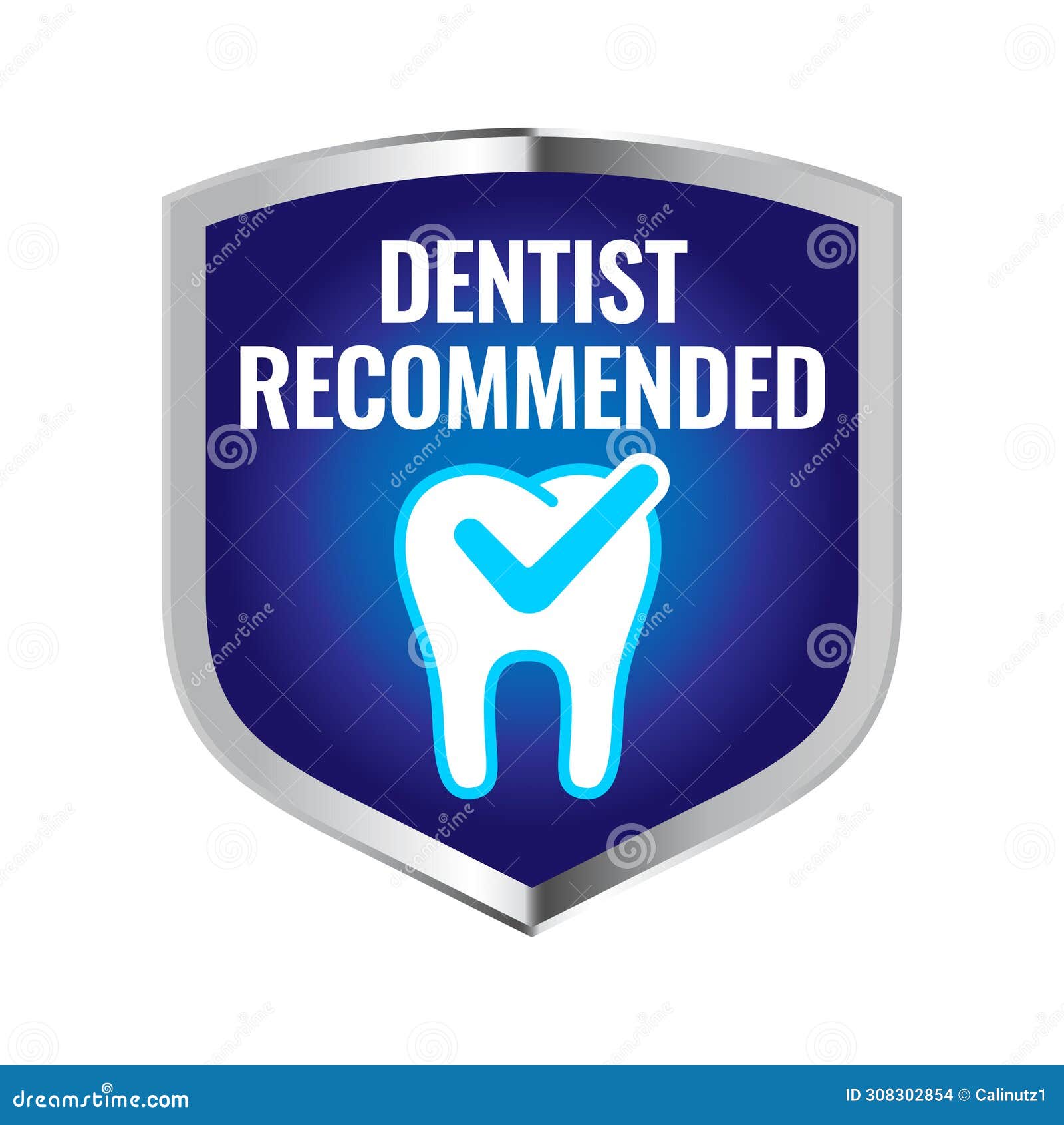 Dentist Recommended Approved Vector Icon Logo Badge Stock Vector ...