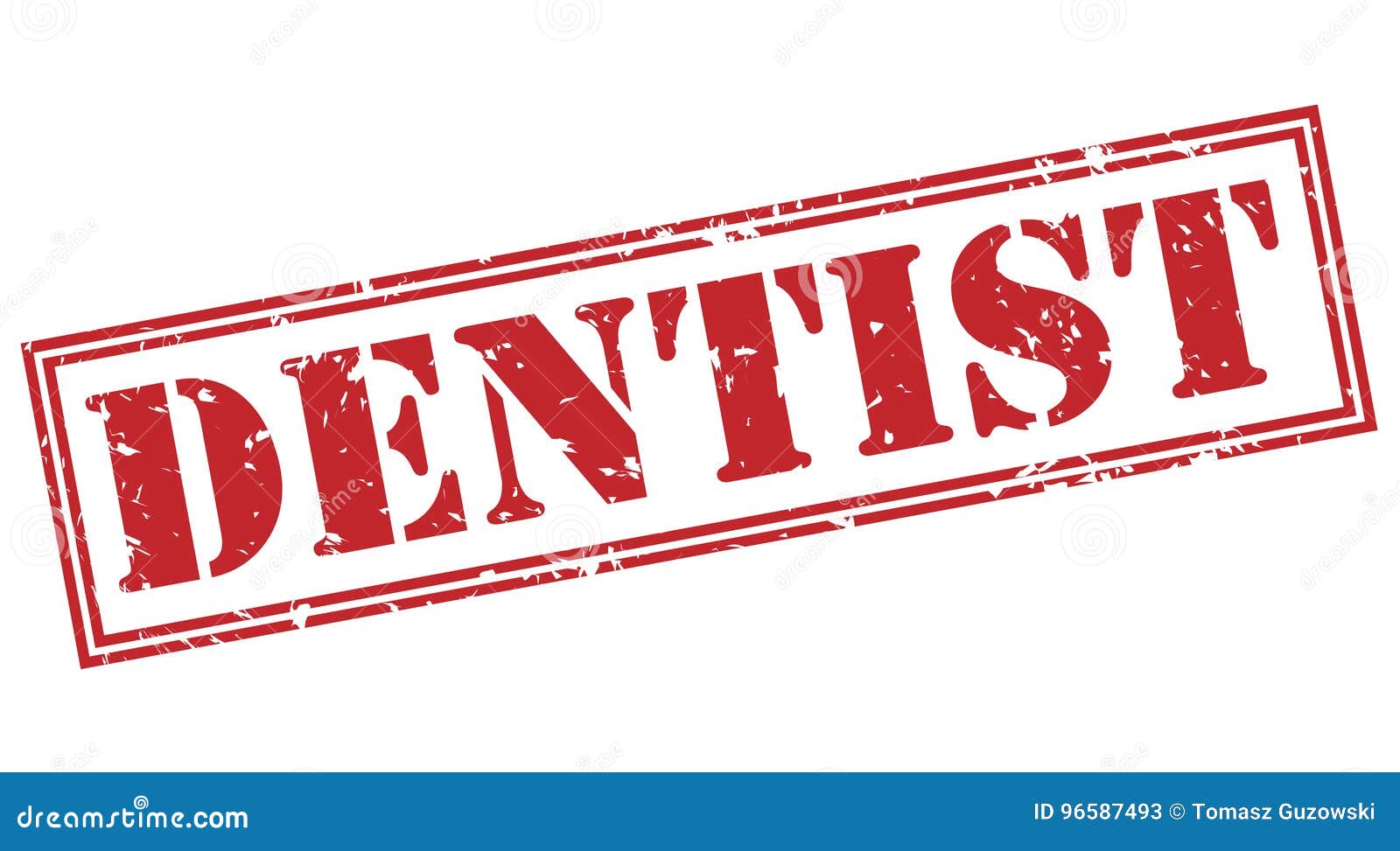 Dentist red stamp stock illustration. Illustration of stamp - 96587493