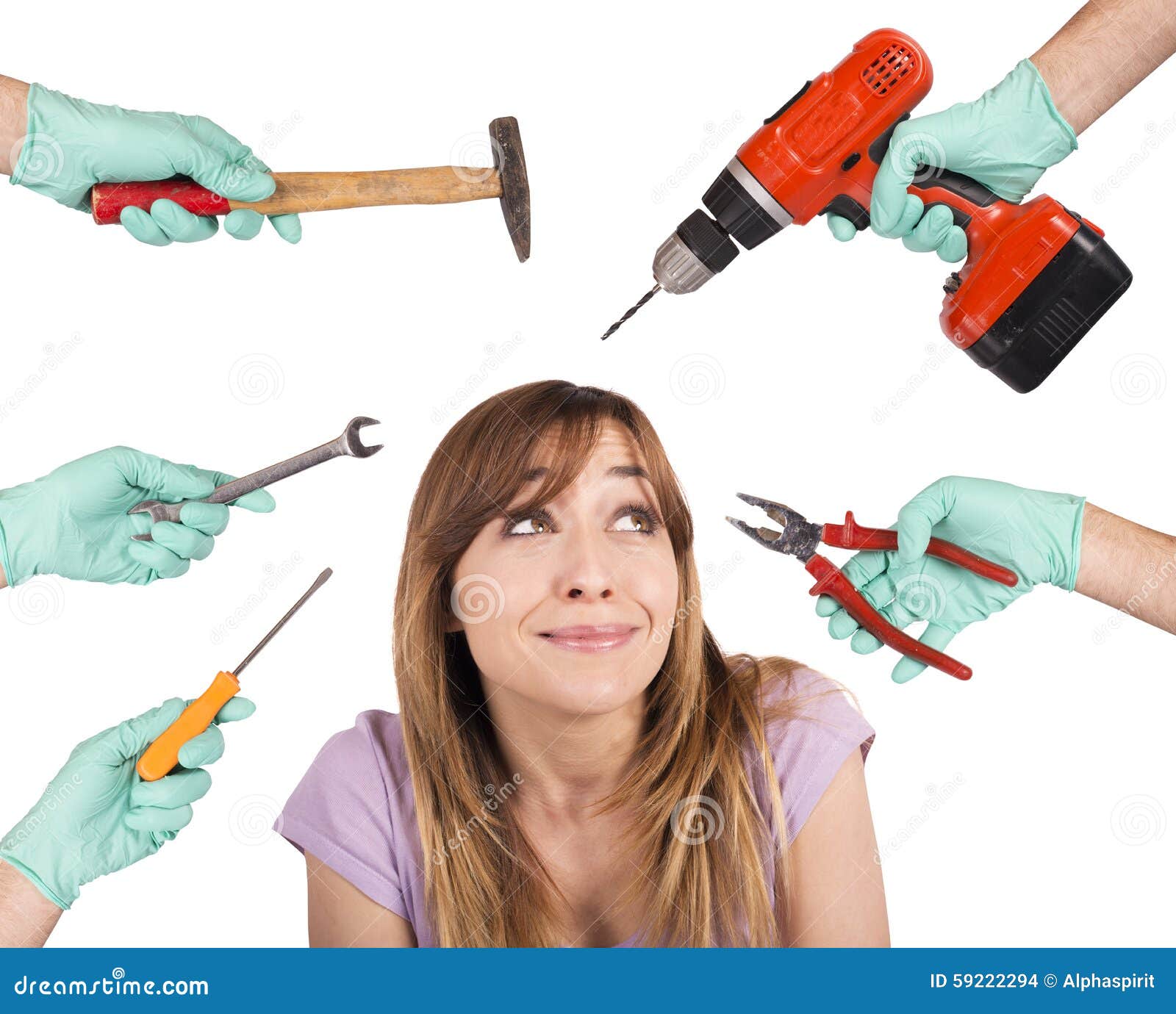 Dentist scary crazy tools stock photo. Image of shocked - 59222294