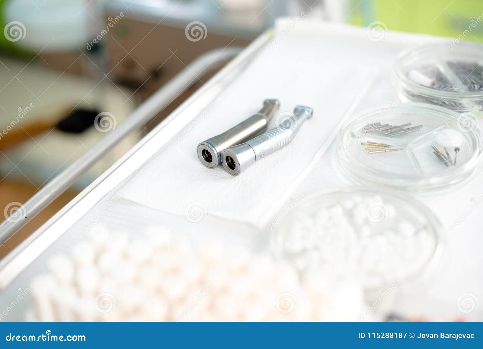 Dentist table with tools stock image. Image of horizontal - 115288187