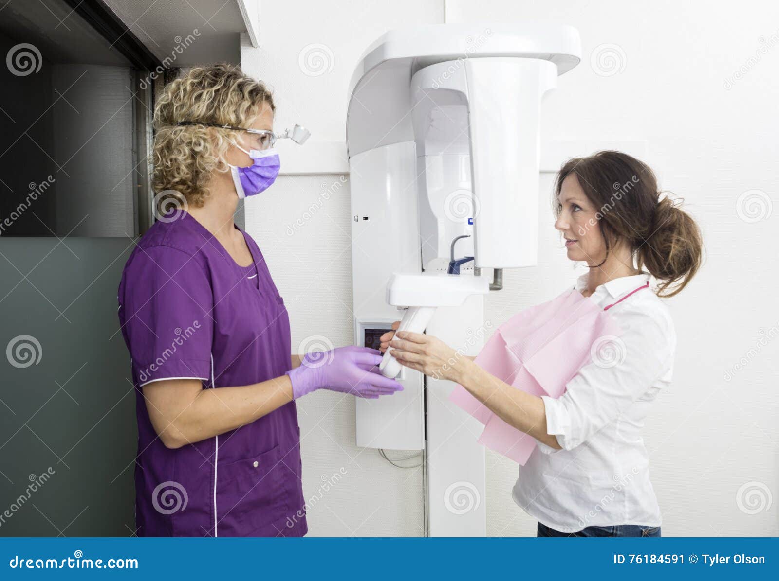 Dentist Taking Xray of Patient S Teeth Using Digital Panoramic M Stock ...