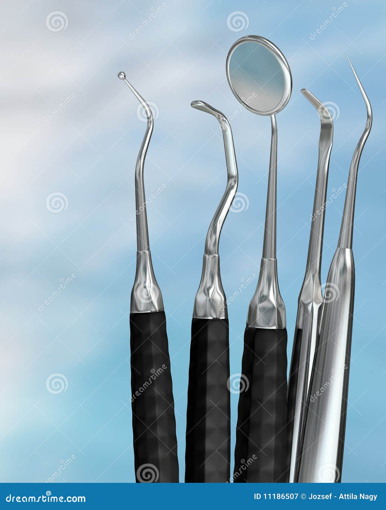 Dentist tools 1 stock illustration. Illustration of scraper - 11186507