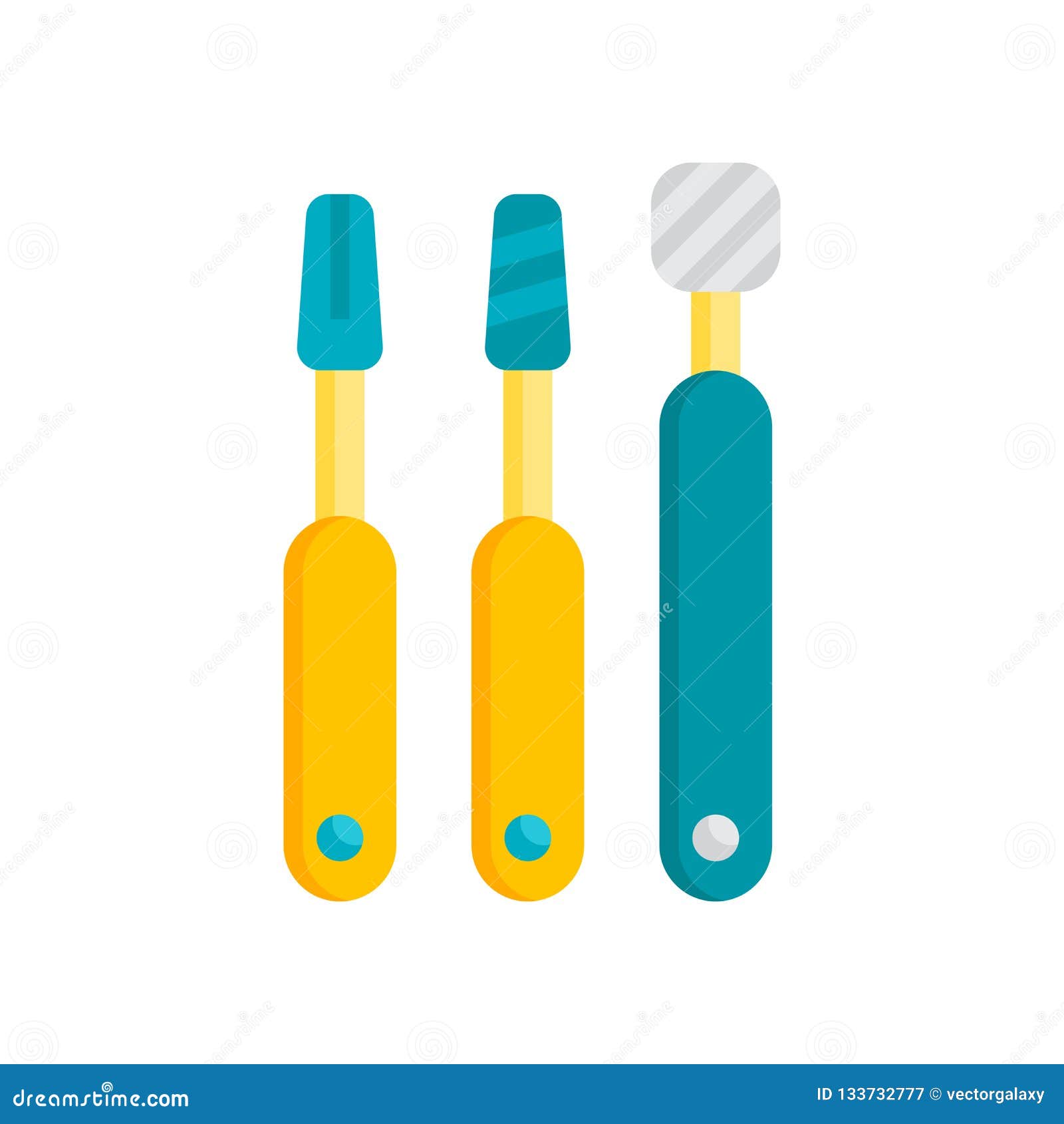 Dentist Tools Icon Vector Sign and Symbol Isolated on White Back Stock ...