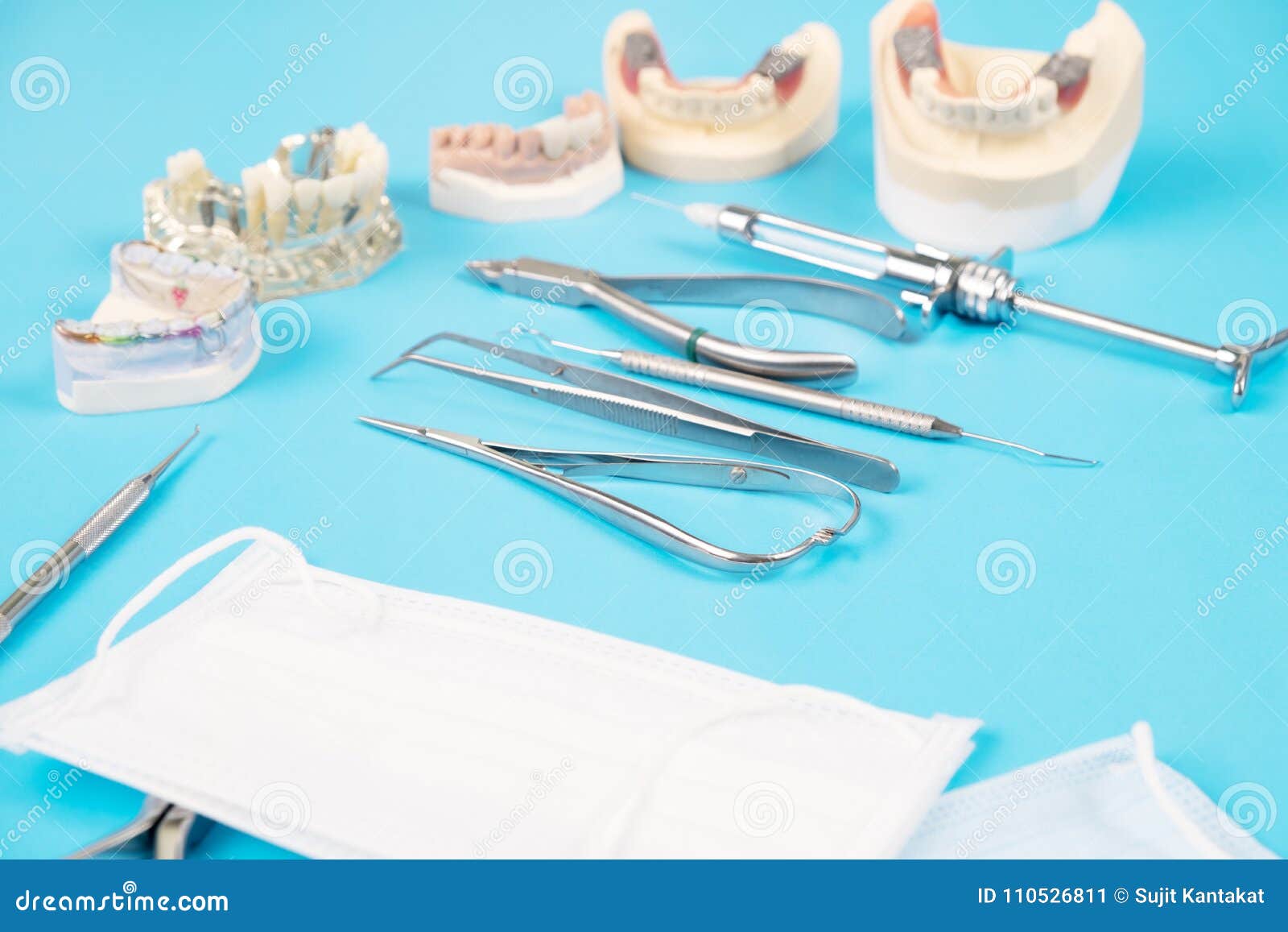 Dentist Tools and Prosthodontic. Stock Image - Image of insurance ...