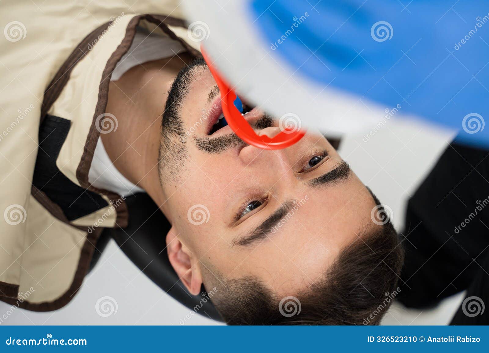 Dentist Uses X-ray Hardware To Analyze Patients Teeth Condition. X-ray ...