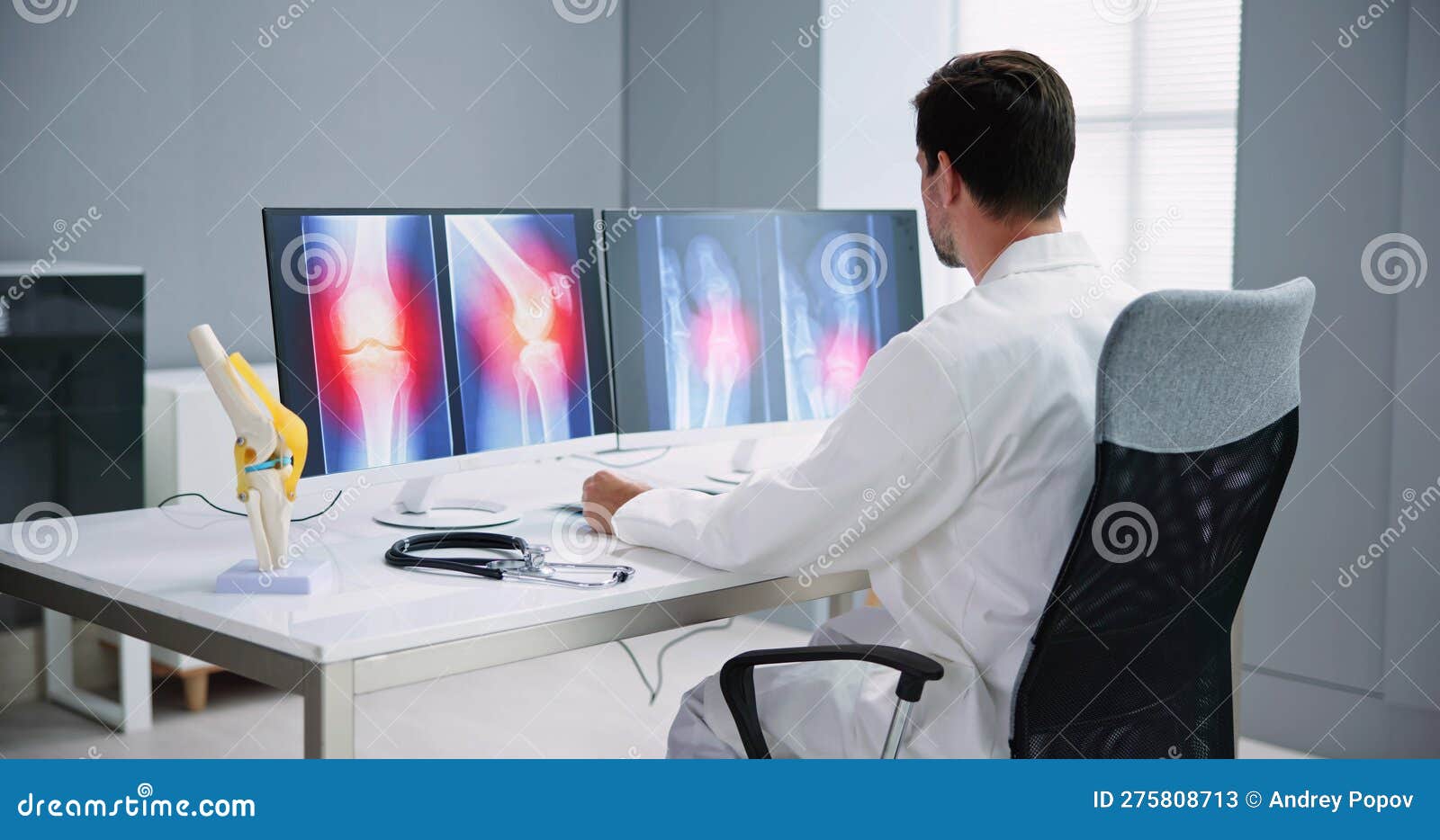 Dentist Using Computer Technology Dental Software Stock Image - Image ...