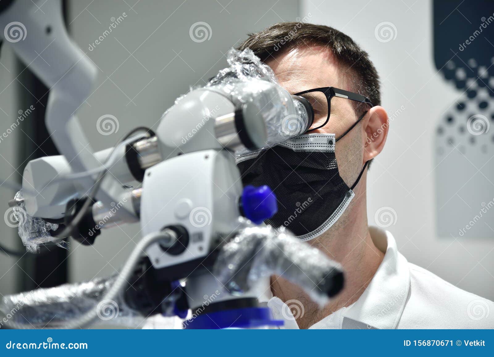 Dental Microscope In Hi-tech, Modern Laboratory Royalty-Free Stock ...