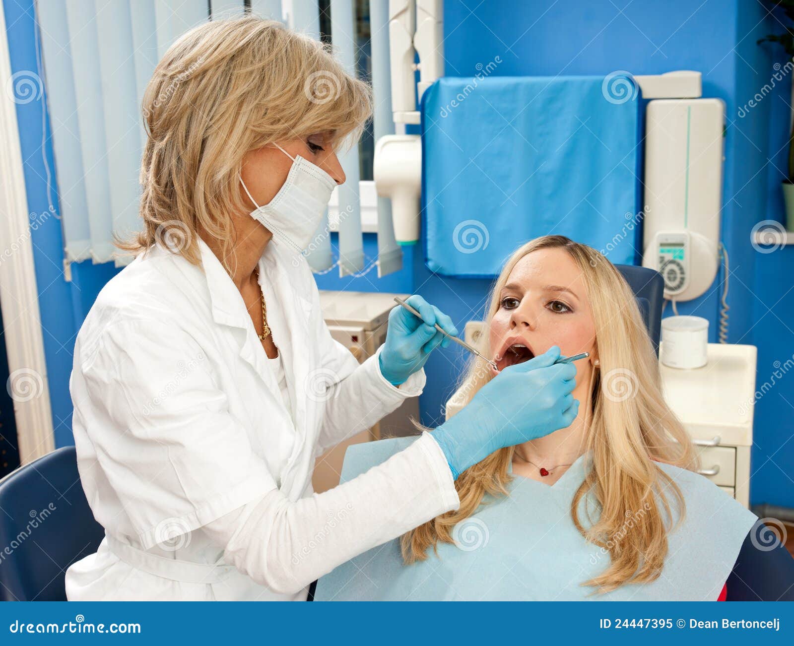 Dentist at work stock image. Image of student, adult - 24447395