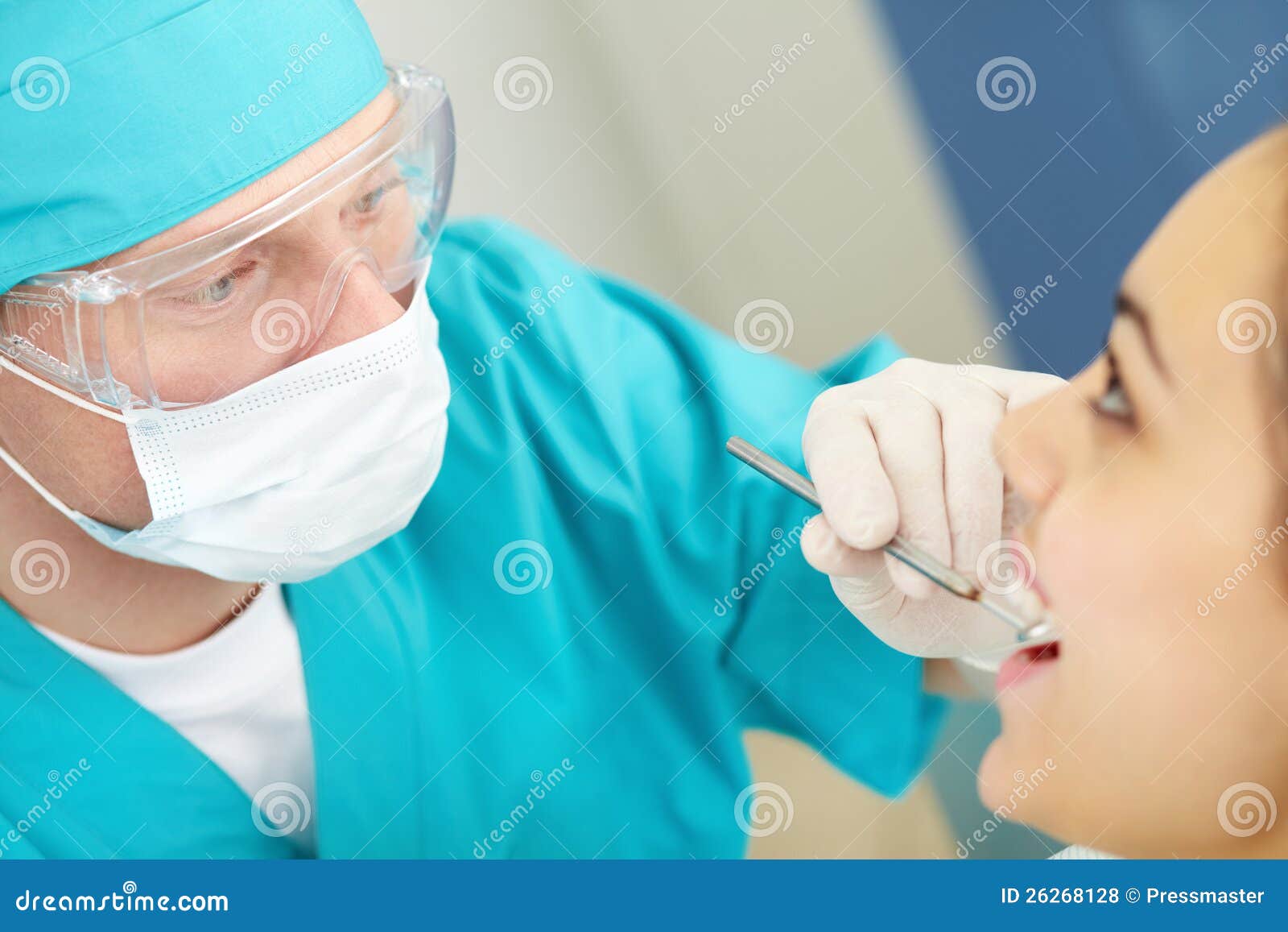 Dentist at work stock photo. Image of lifestyle, caucasian - 26268128