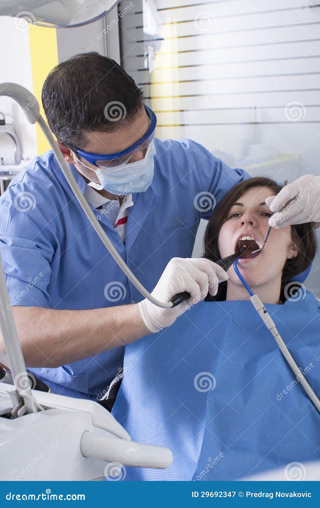 Dentist at work stock image. Image of healthcare, health - 29692347