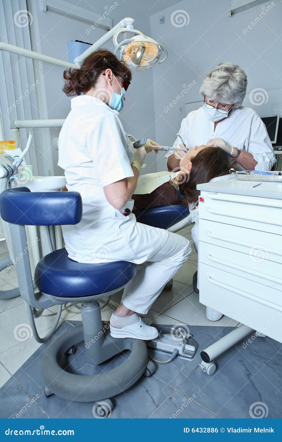 Dentist at Work in Dental Room Stock Photo - Image of healthcare ...