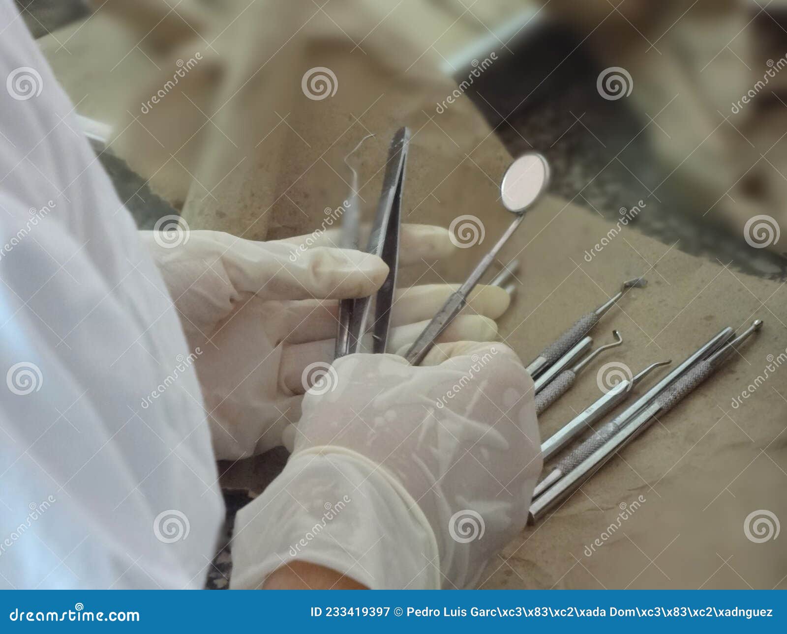 Dental Assistant Hands with Working Instruments Stock Image - Image of ...