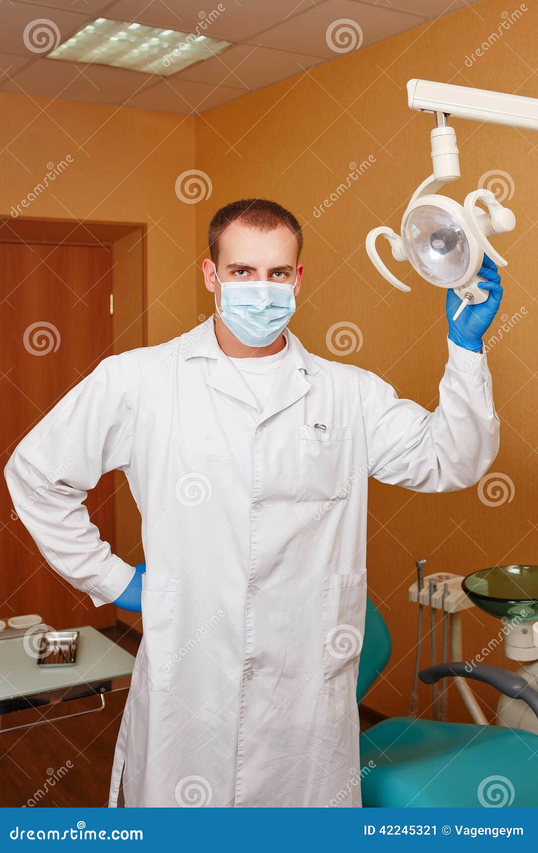 Dentist at work stock image. Image of appointment, healthcare - 42245321