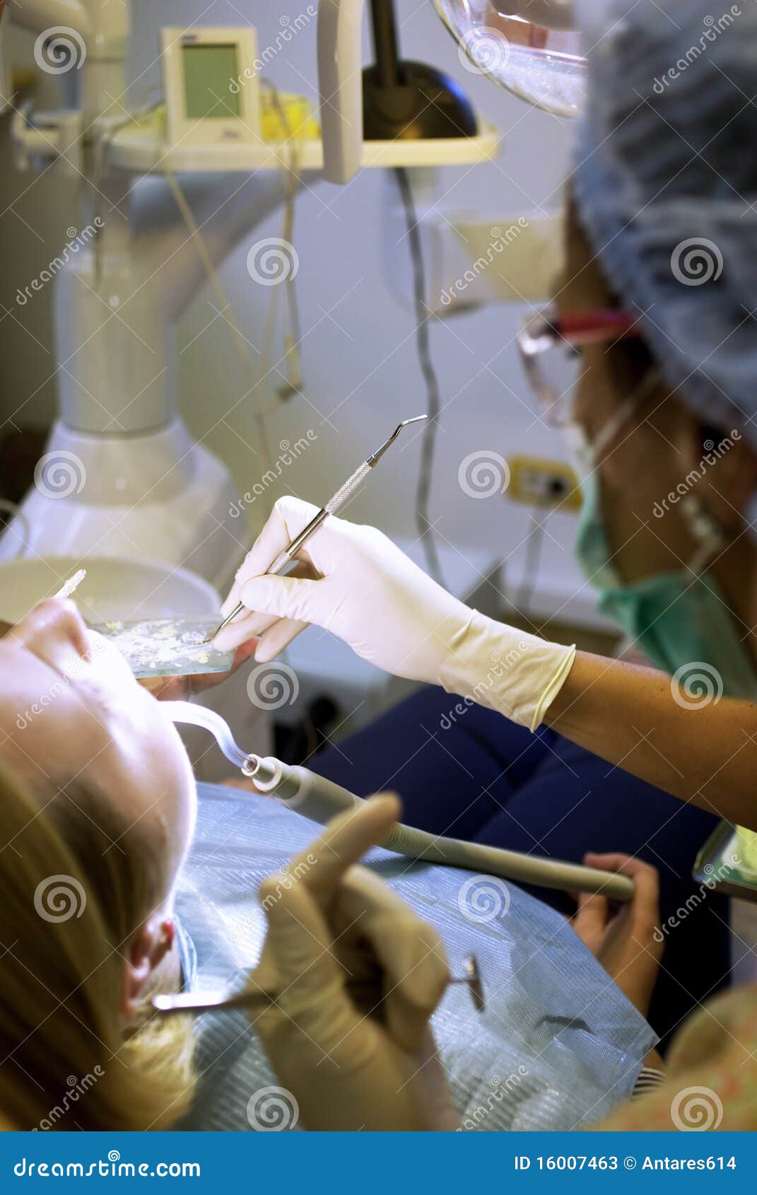 Dentist working stock image. Image of clinic, dentist - 16007463