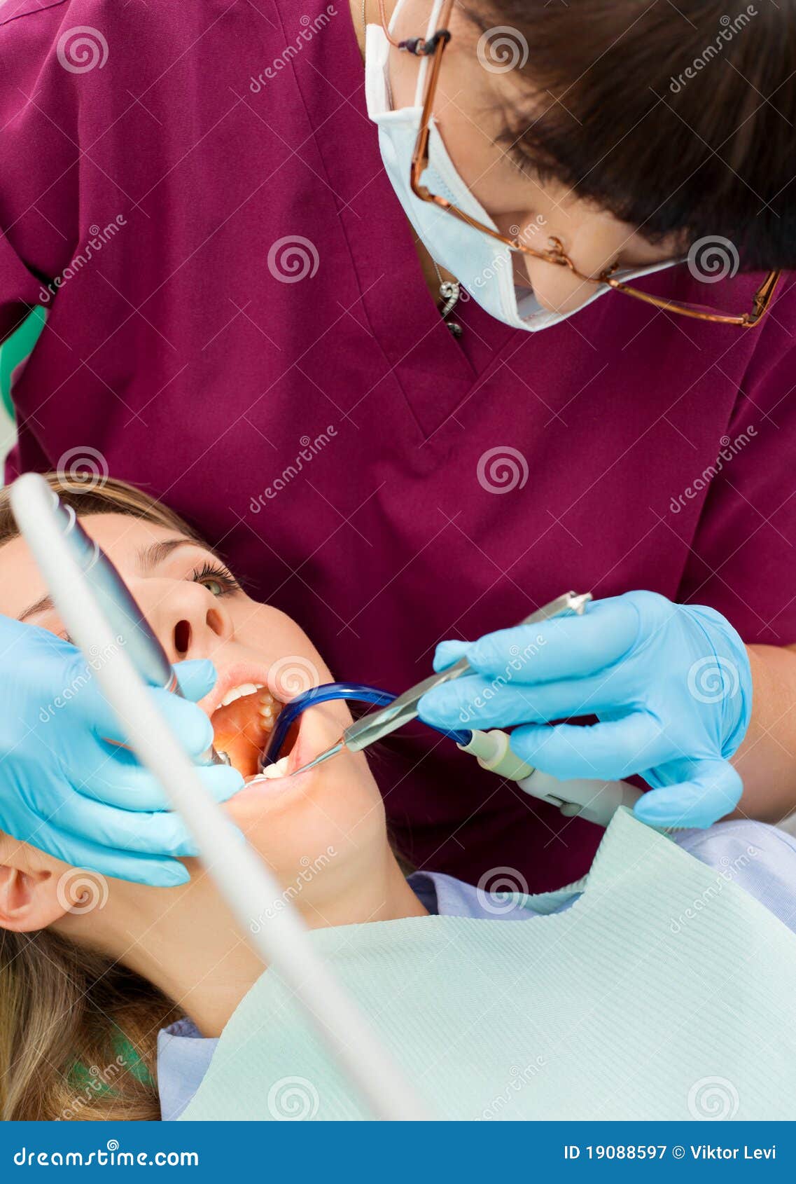 Dentist working patient stock image. Image of toothache - 19088597