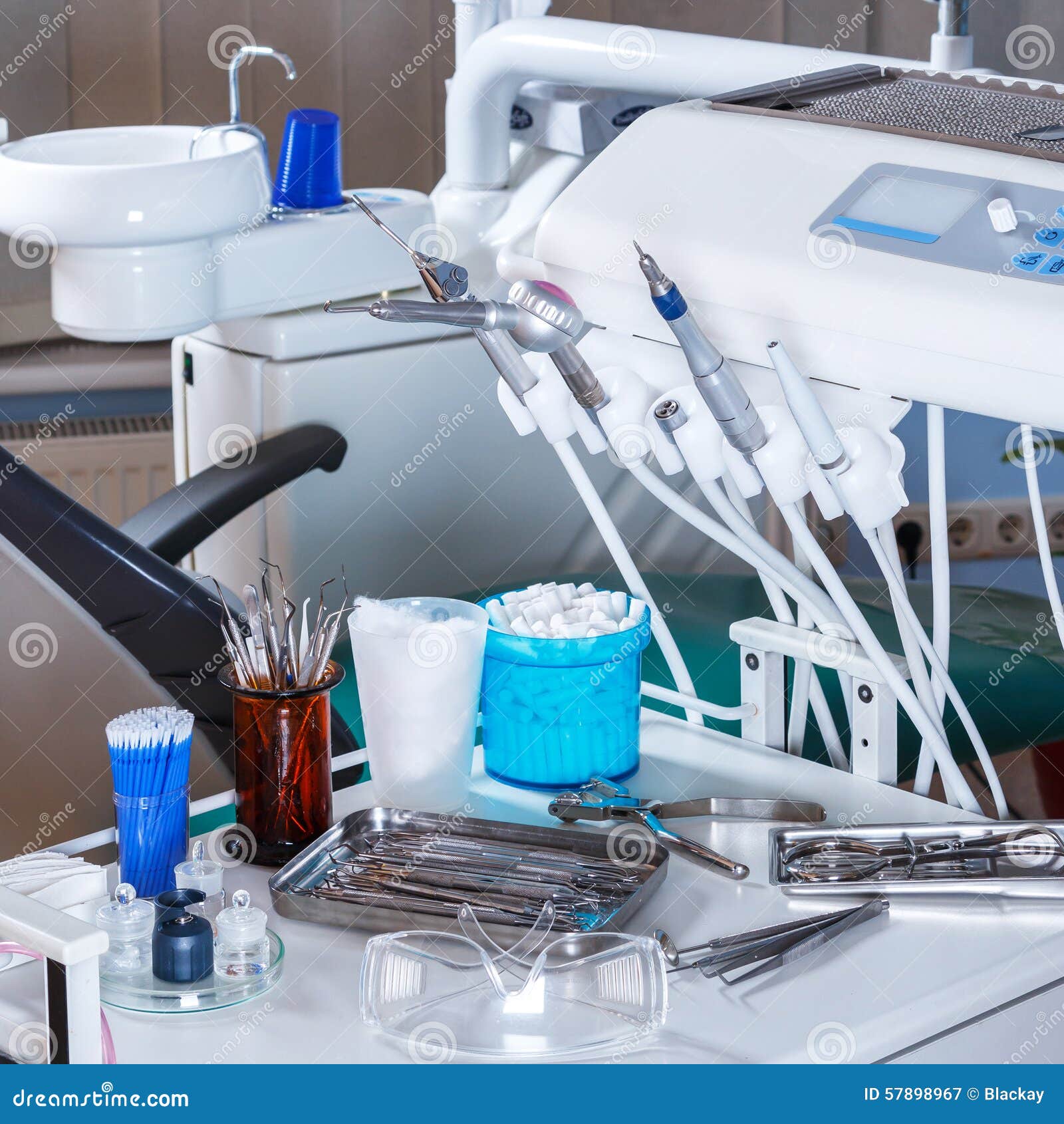 Dentist workplace stock image. Image of device, clinic - 57898967