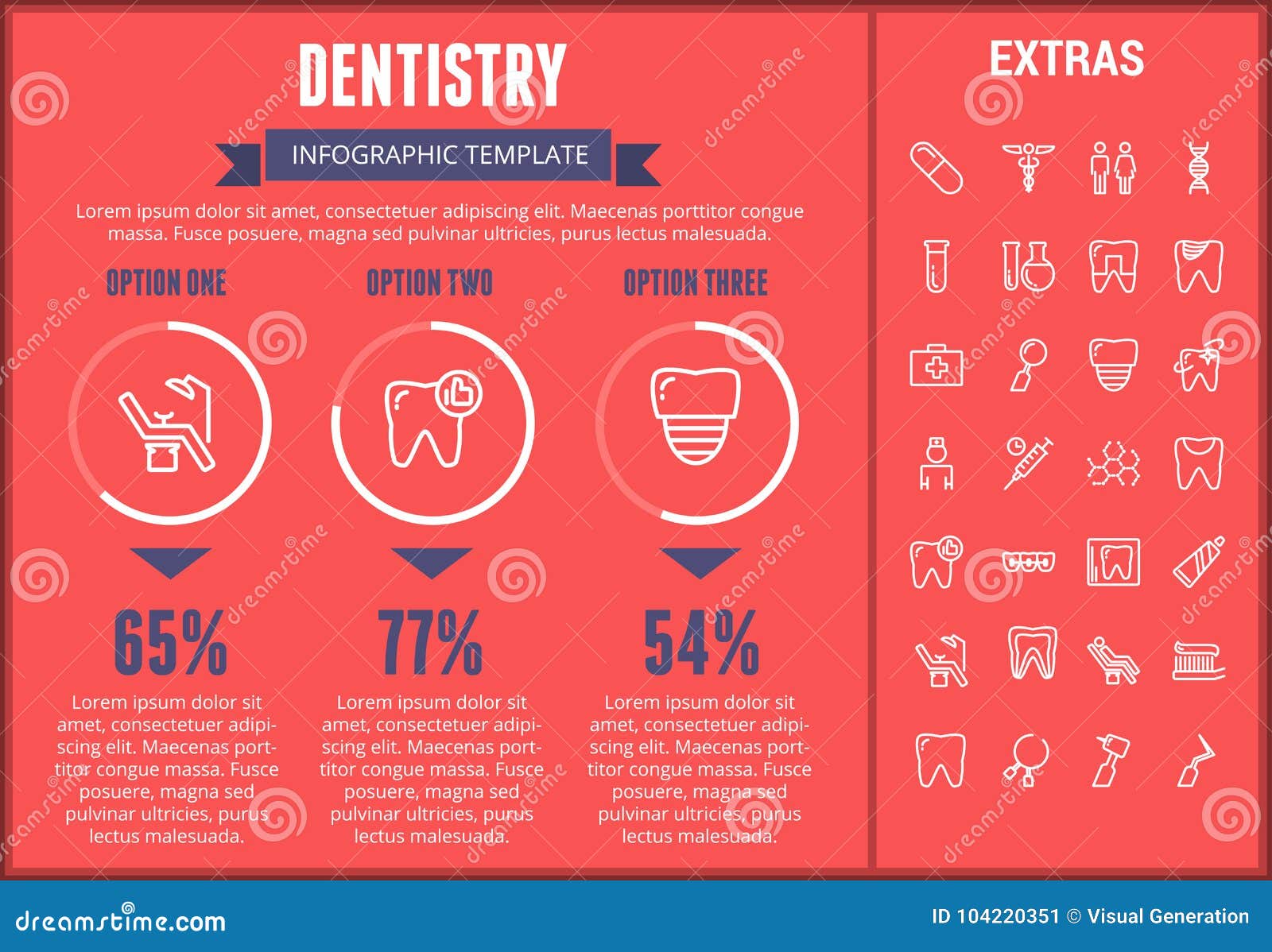 Dentistry Infographic Template, Elements and Icons Stock Vector ...