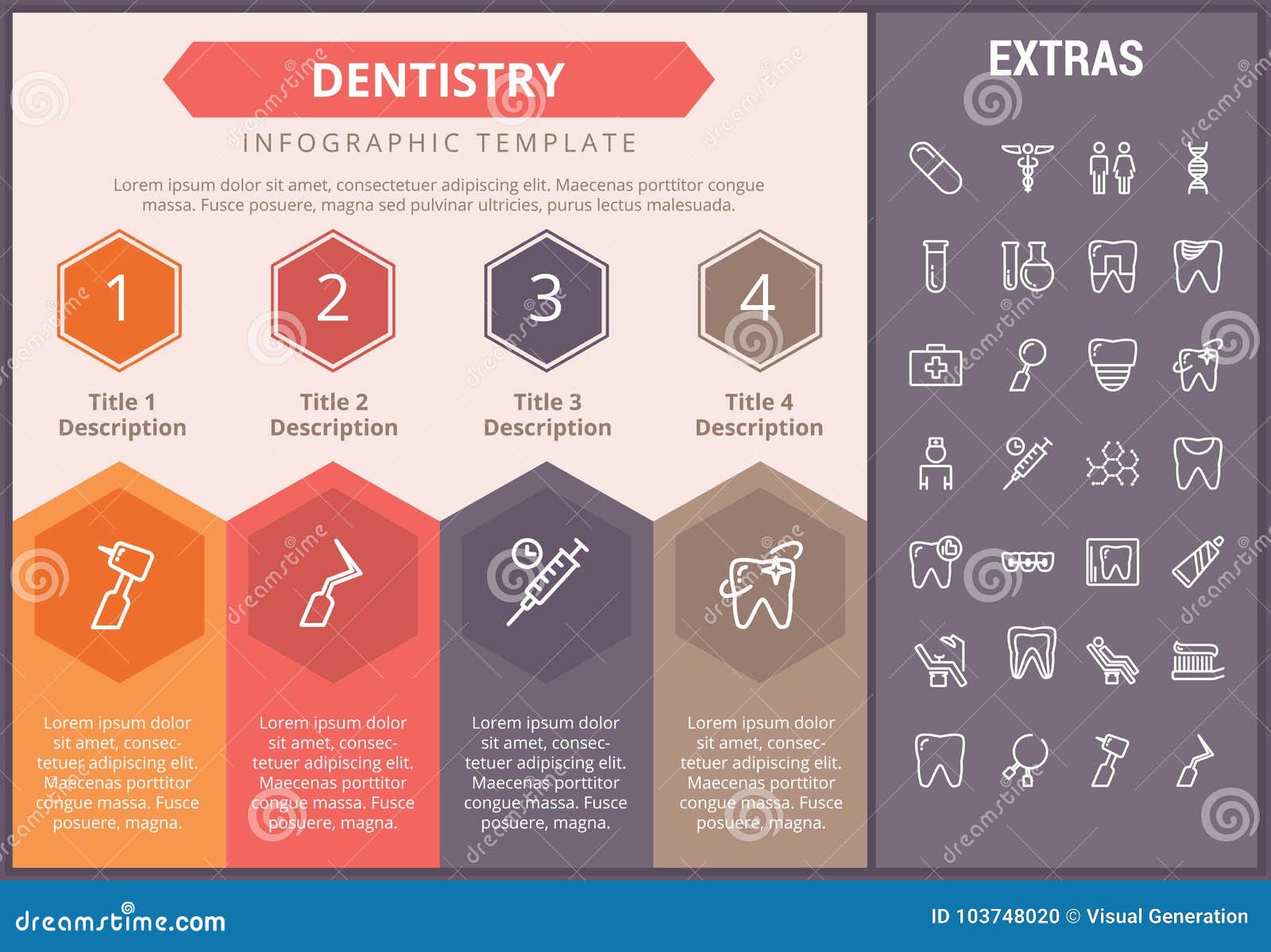 Dentistry Infographic Template, Elements and Icons Stock Vector ...