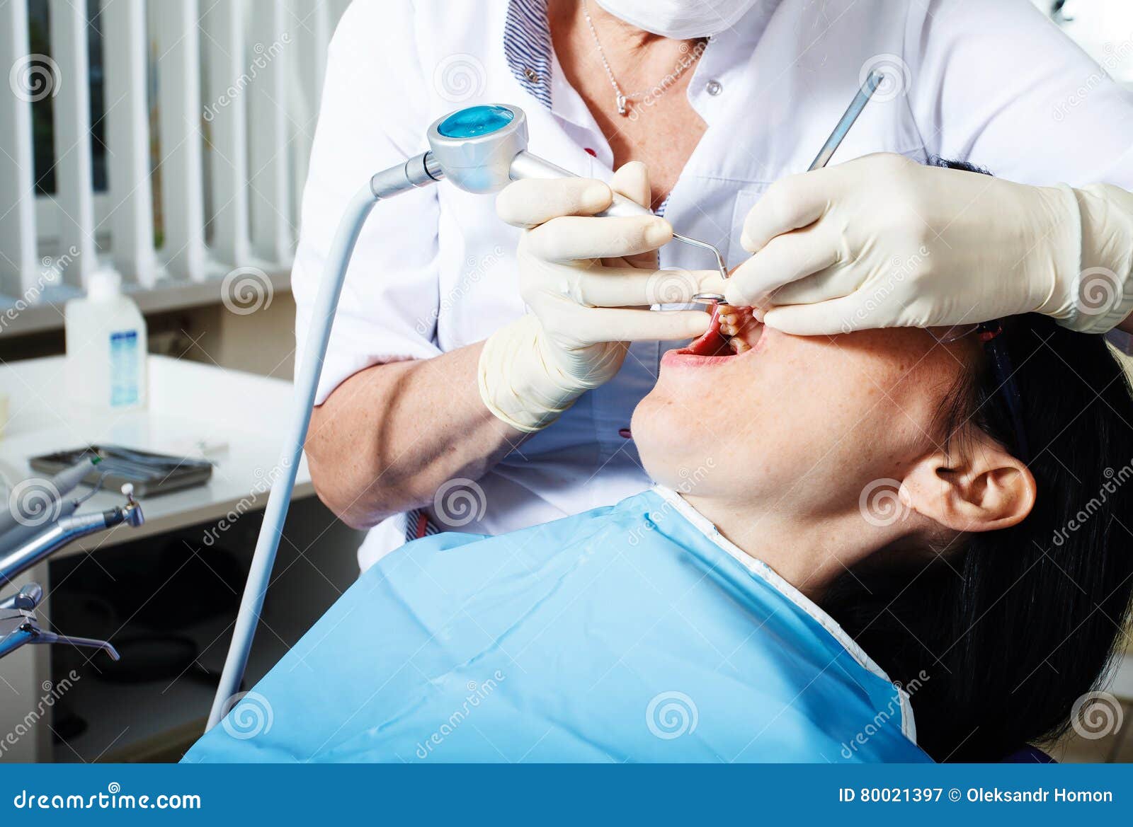 Dentistry, Patient Examination and Treatment at the Dentist Stock Image ...