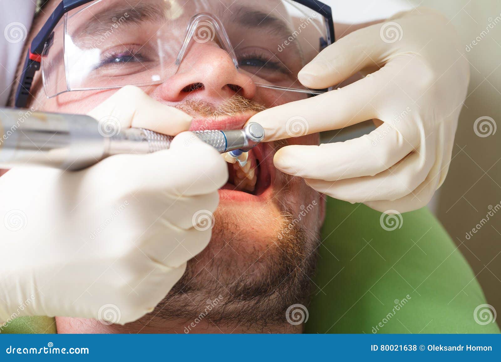 Dentistry, Patient Examination and Treatment at the Dentist Stock Photo ...