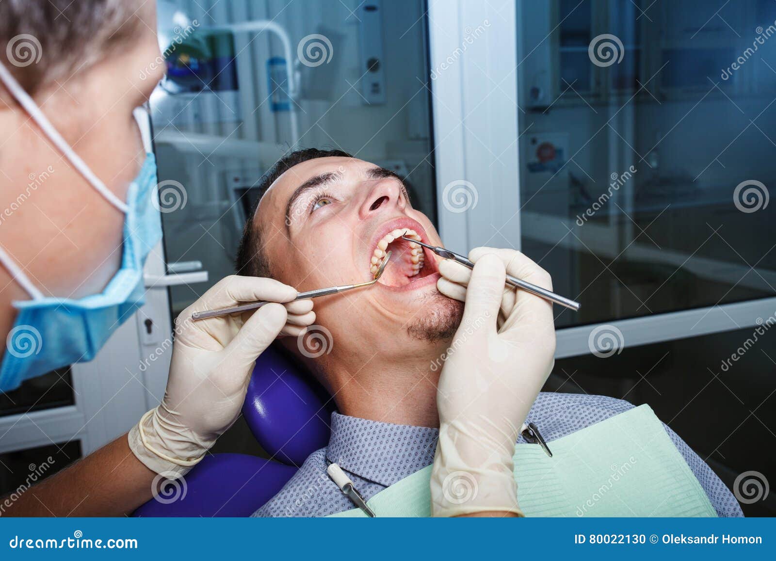 Dentistry, Patient Examination and Treatment at the Dentist Stock Photo ...