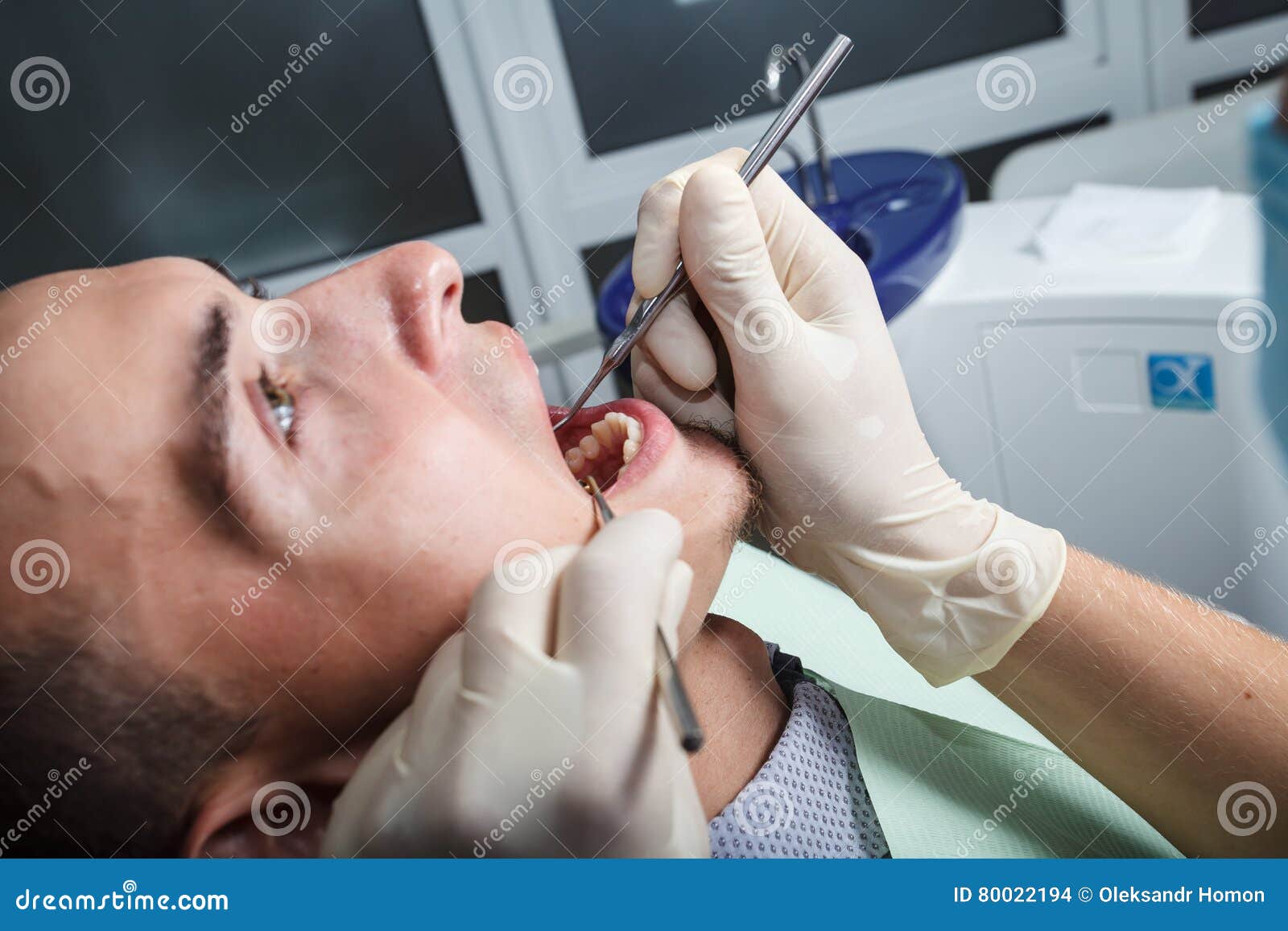 Dentistry, Patient Examination and Treatment at the Dentist Stock Photo ...