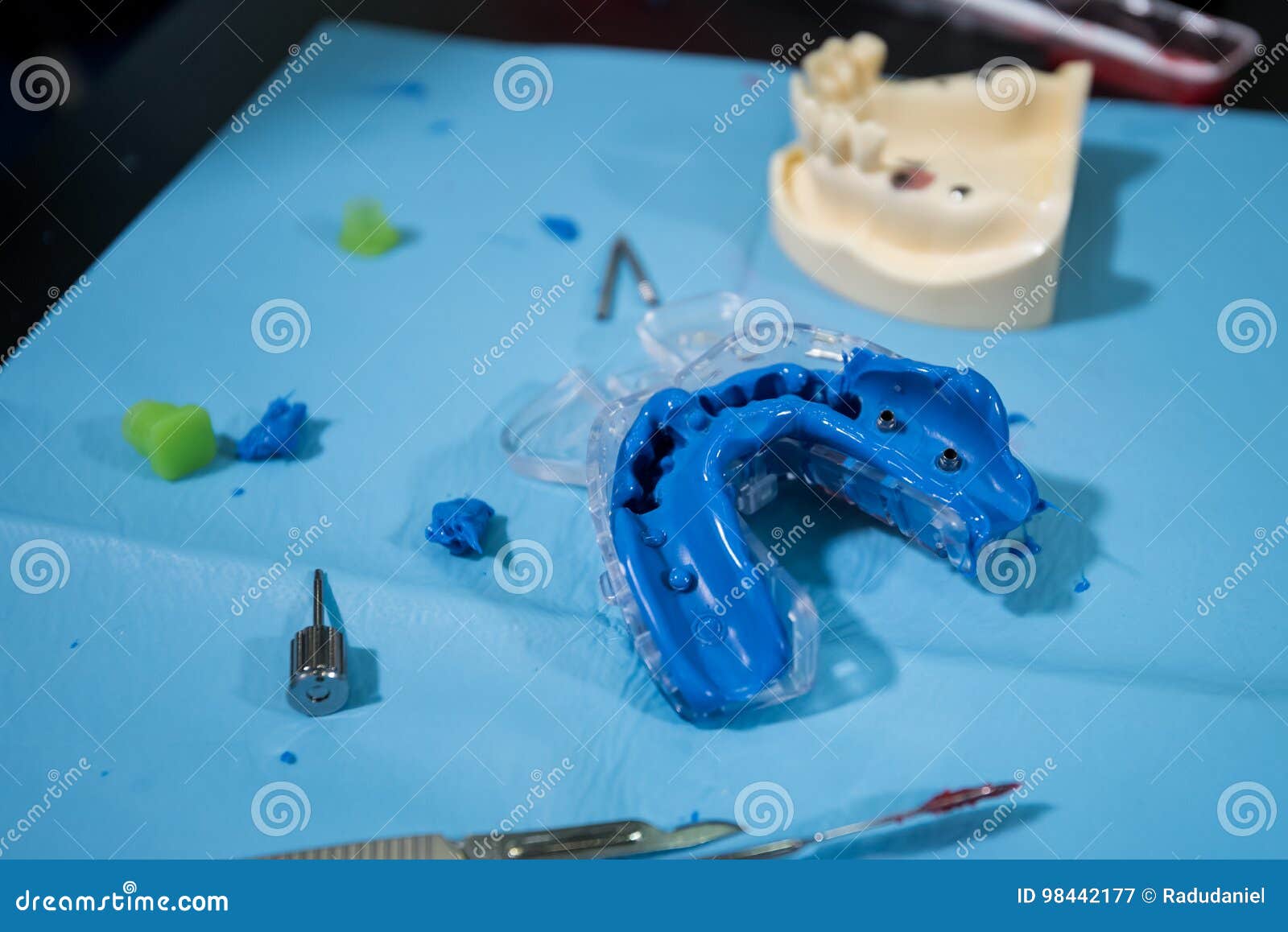 Dentistry Students on Teeth Study Stock Image - Image of unreal, white ...