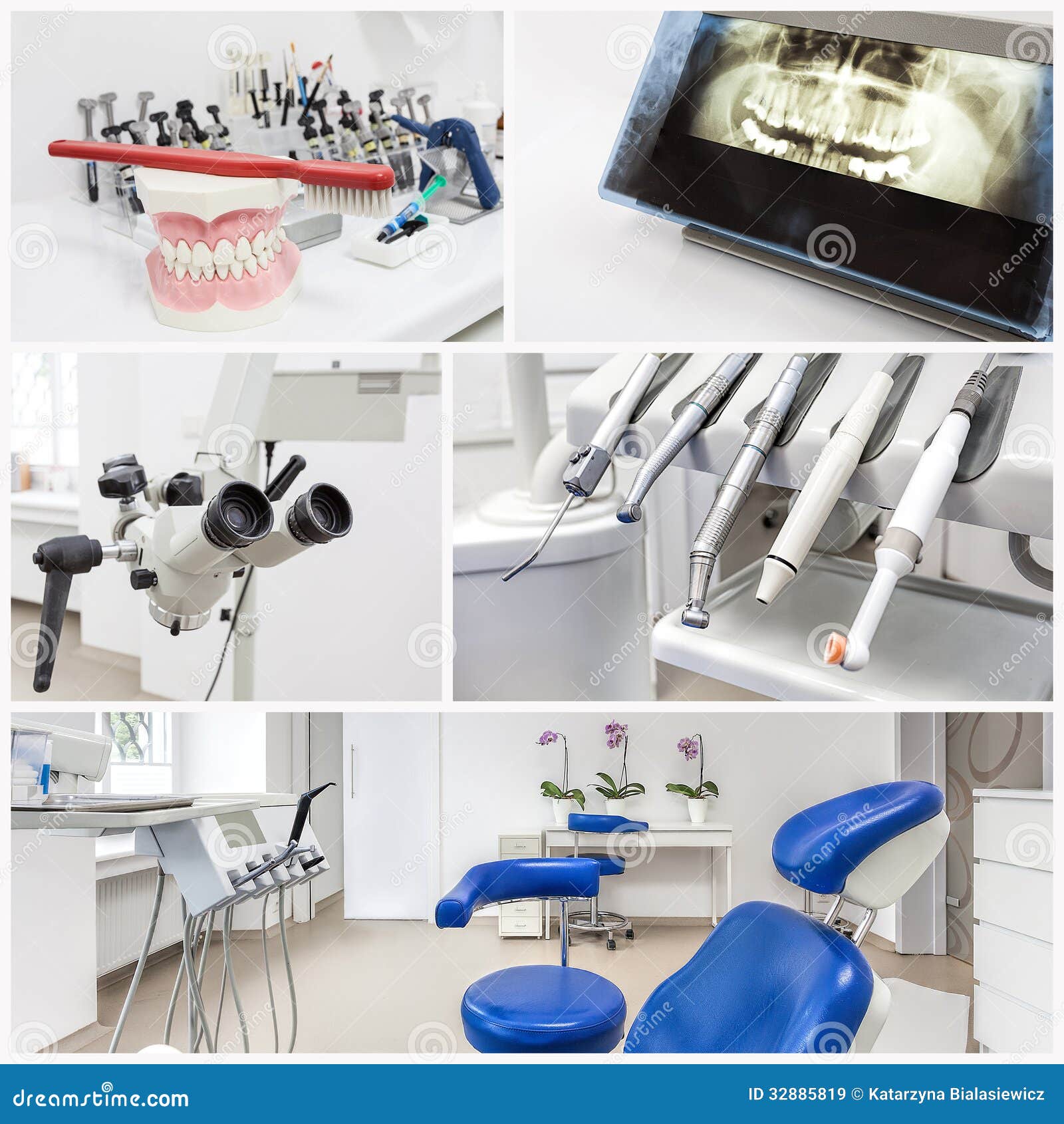 At the dentists - collage stock image. Image of clinic - 32885819
