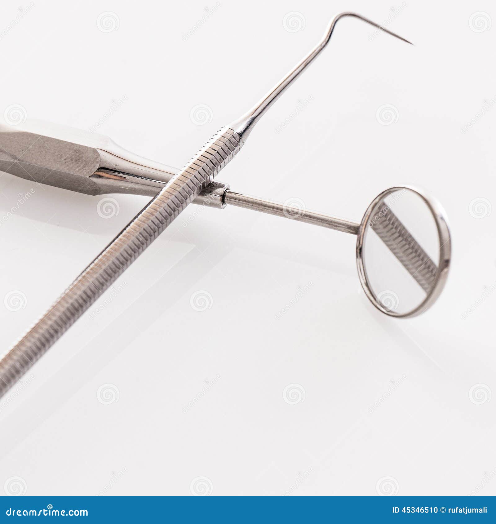 Dentists instruments stock photo. Image of pick, closeup - 45346510