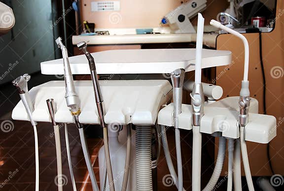 Dentists Tools at Table Dental Stock Image - Image of dentist, close ...