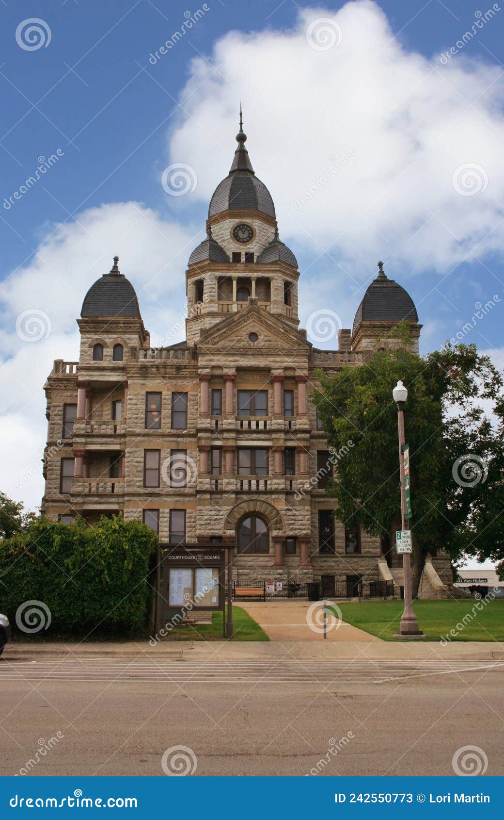 Denton County Courthouse in Downtown Denton, TX Stock Image - Image of ...
