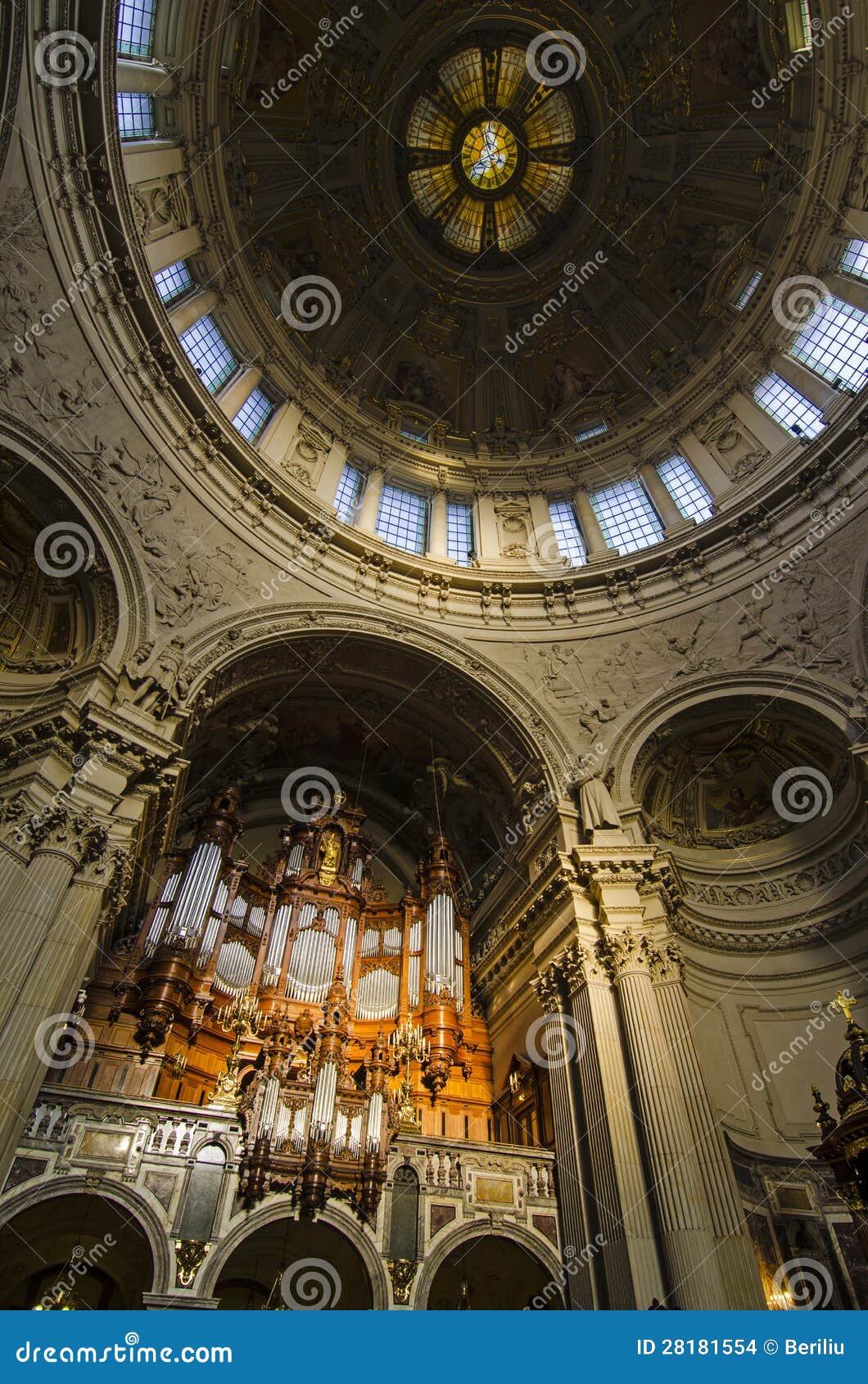 Dentro Da Catedral De Berlim Imagem de Stock Editorial - Imagem de ...