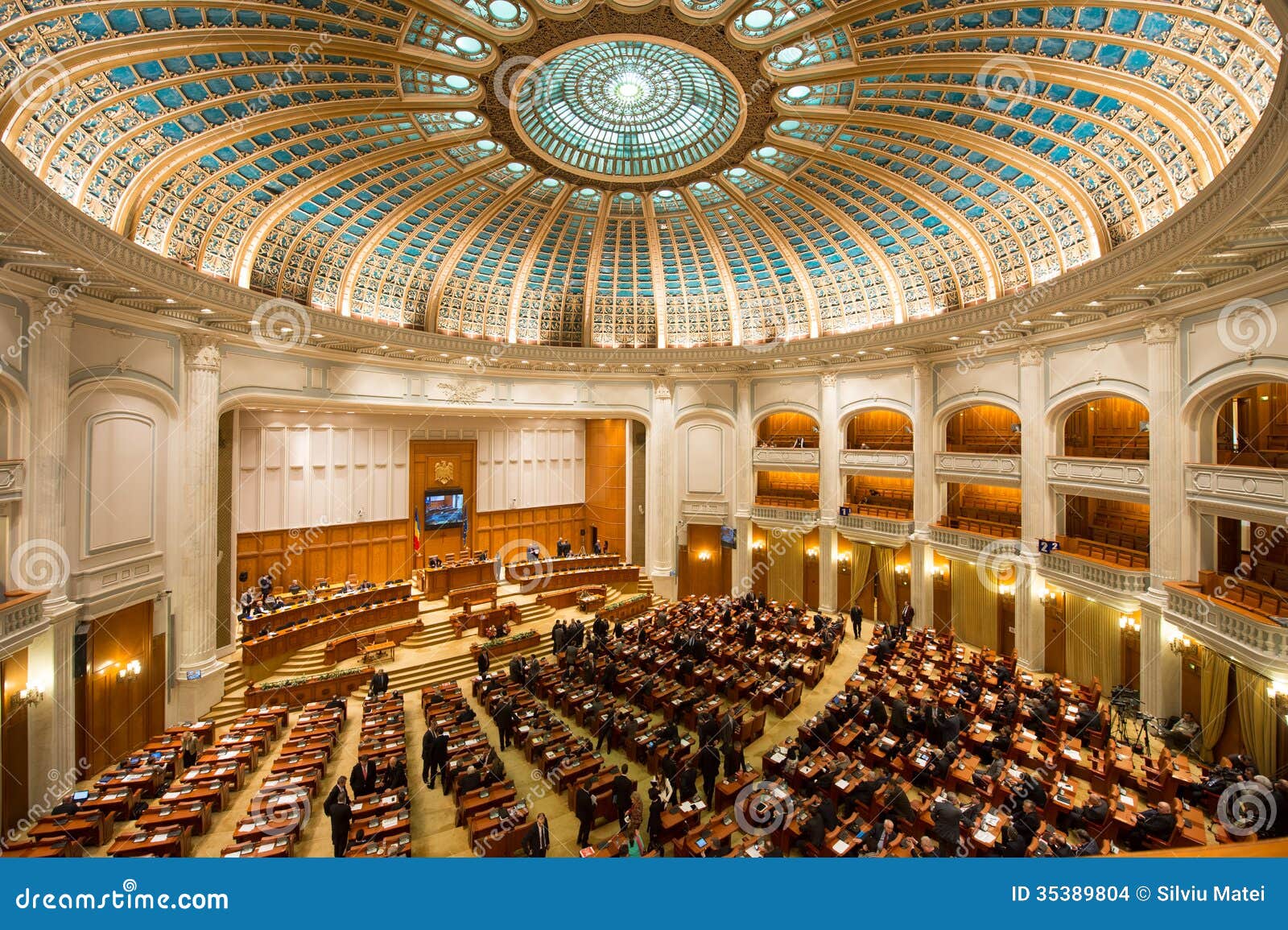 Dentro Del Parlamento Rumano Imagen de archivo editorial - Imagen de ...