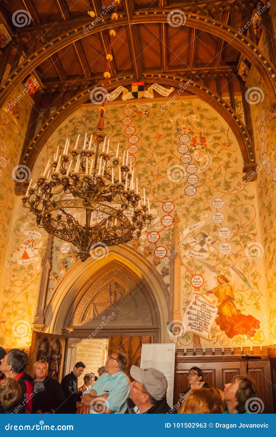 Dentro Do Castelo De Hohenzollern Foto de Stock Editorial - Imagem de ...