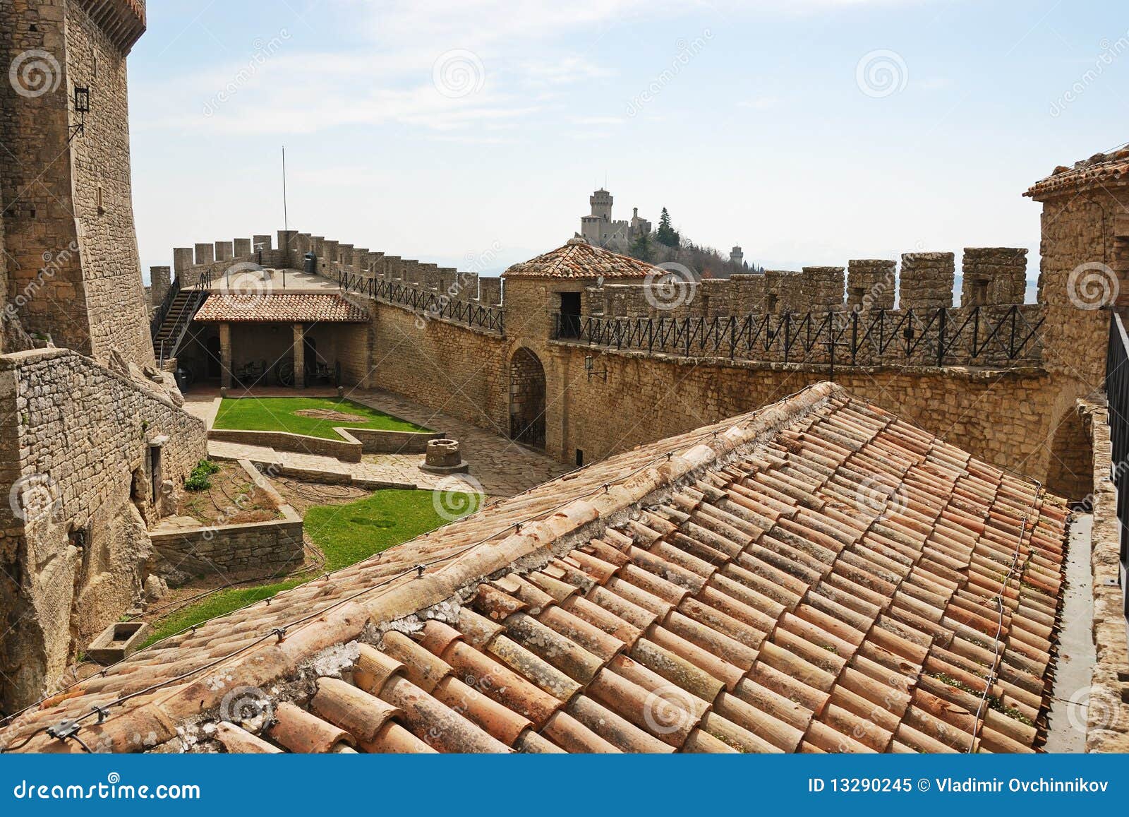 Dentro Do Castelo De San Marino Imagem de Stock - Imagem de parede ...