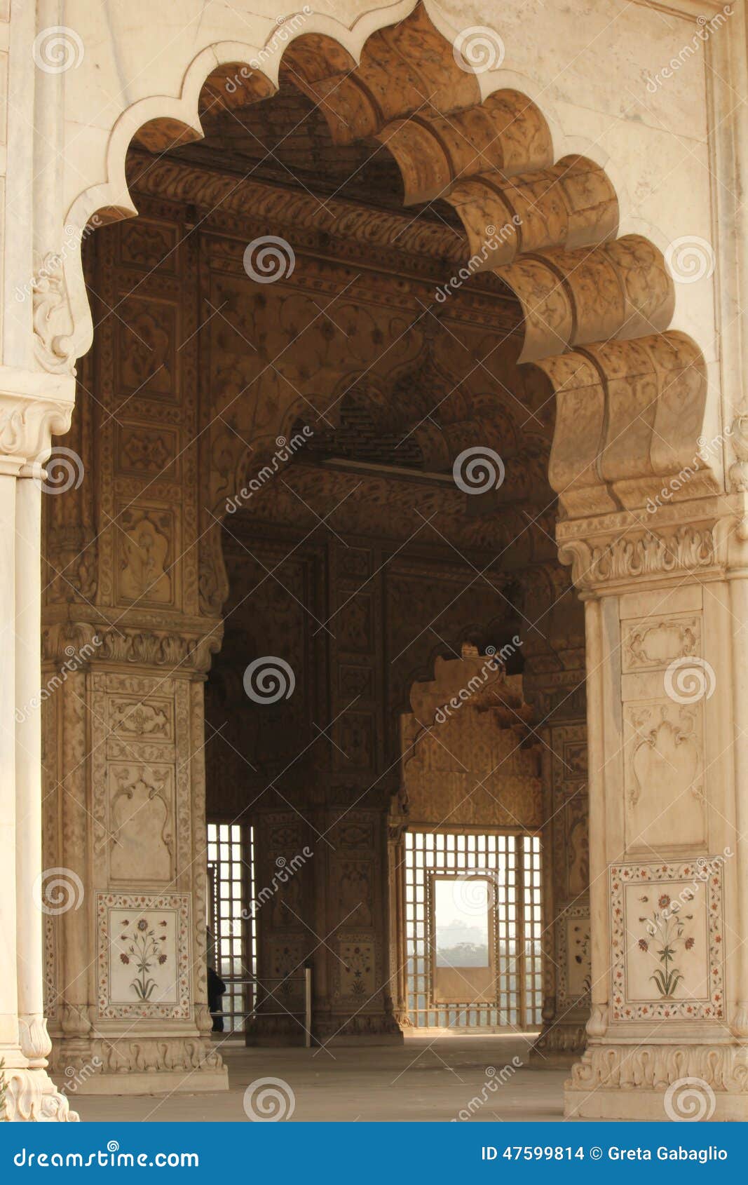 Dentro Il Complesso Forte Rosso in India Immagine Stock Editoriale ...