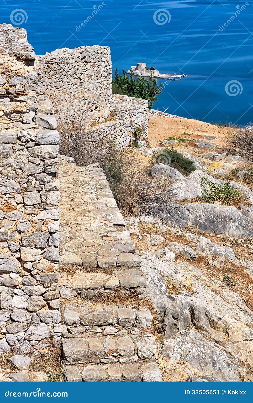 Dentro La Fortezza Di Palamidi Immagine Stock - Immagine di egeo ...