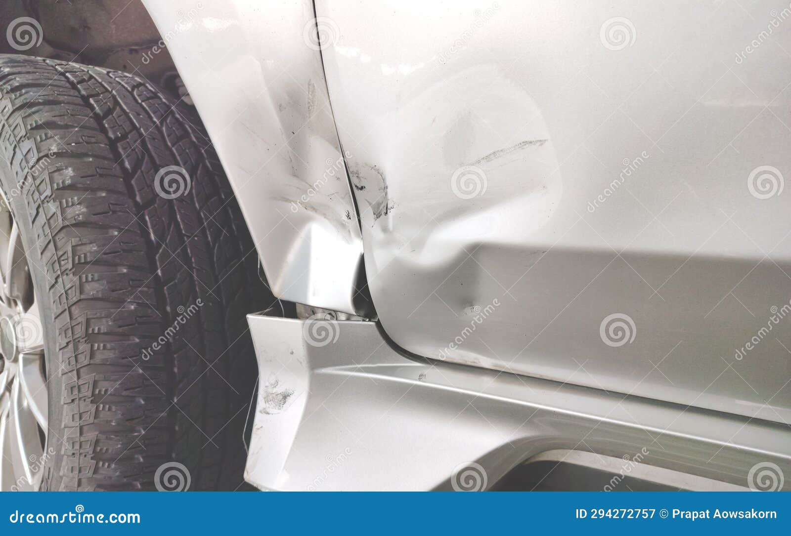 Dents and Scratch Damage Texture on the Bronze Car Surface after an ...