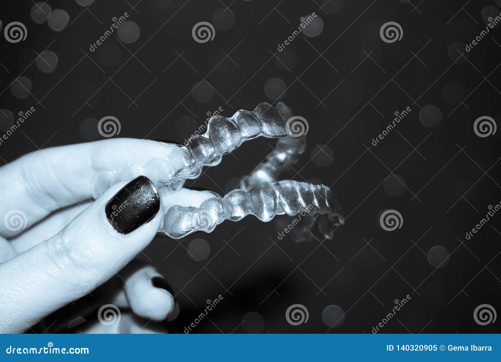 Denture alignment retainer stock image. Image of transparent - 140320905